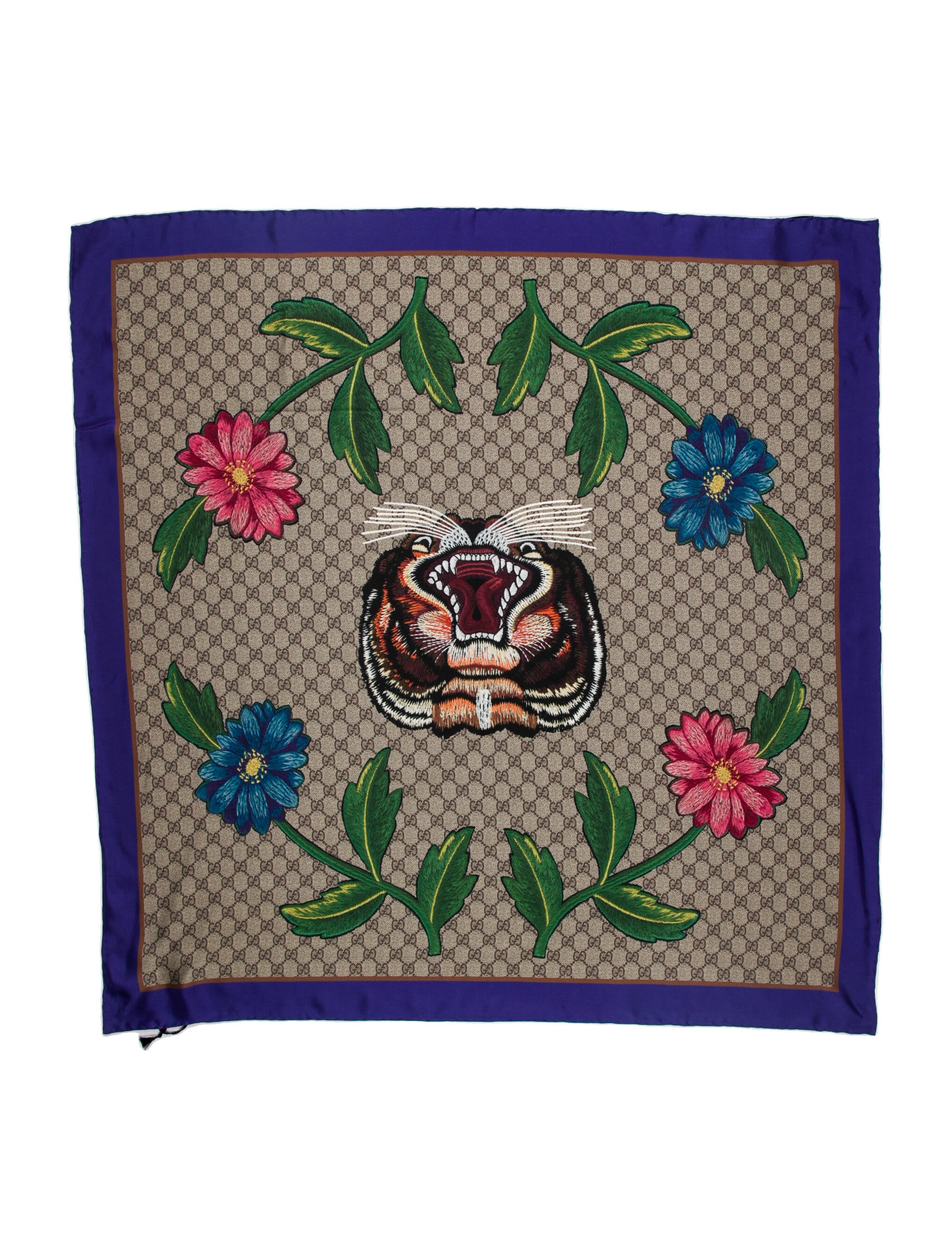 Gucci Floral Print Scarf - Red Scarves and Shawls, Accessories ...