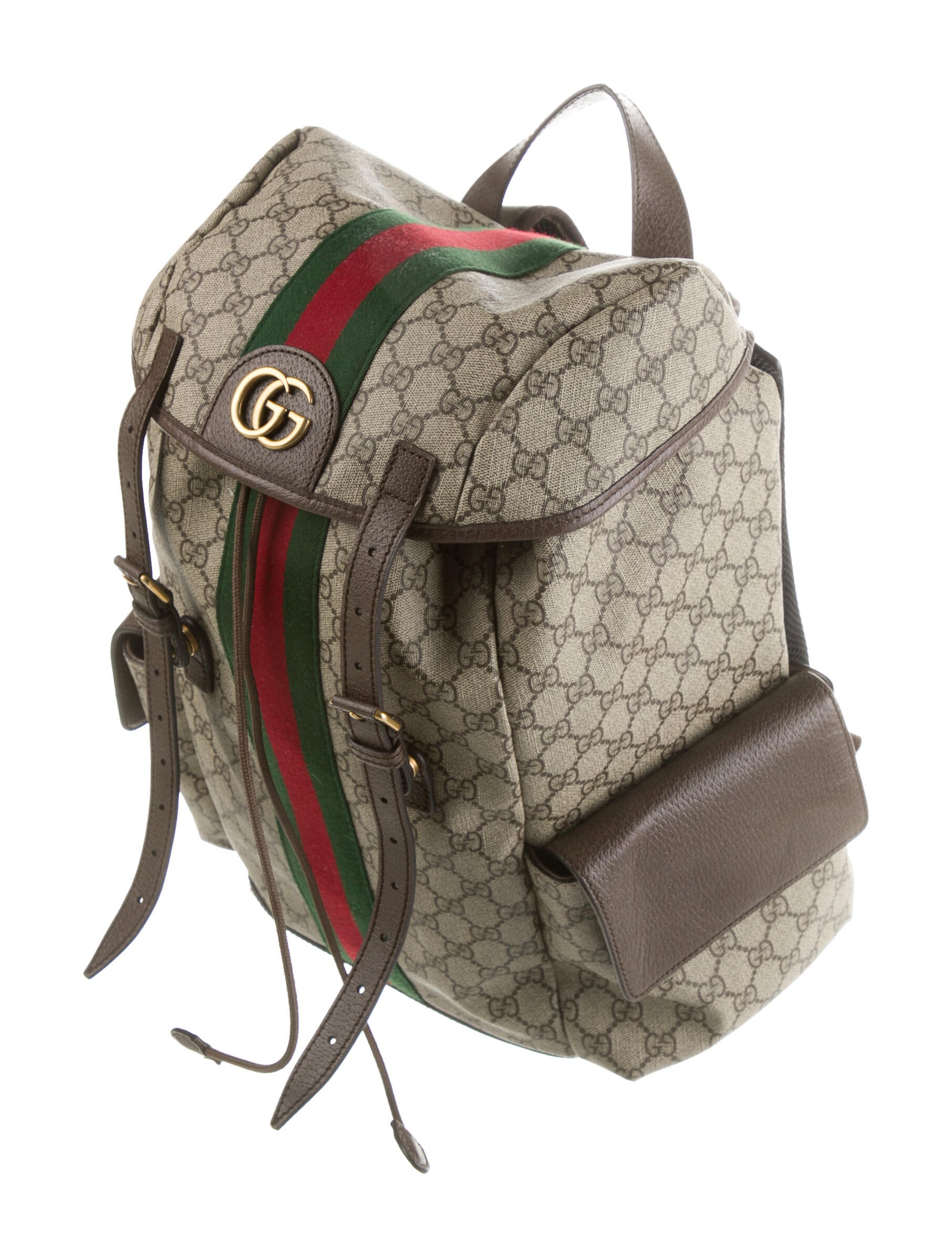 Gucci GG Supreme Medium Ophidia Backpack - Neutrals Backpacks, Bags ...