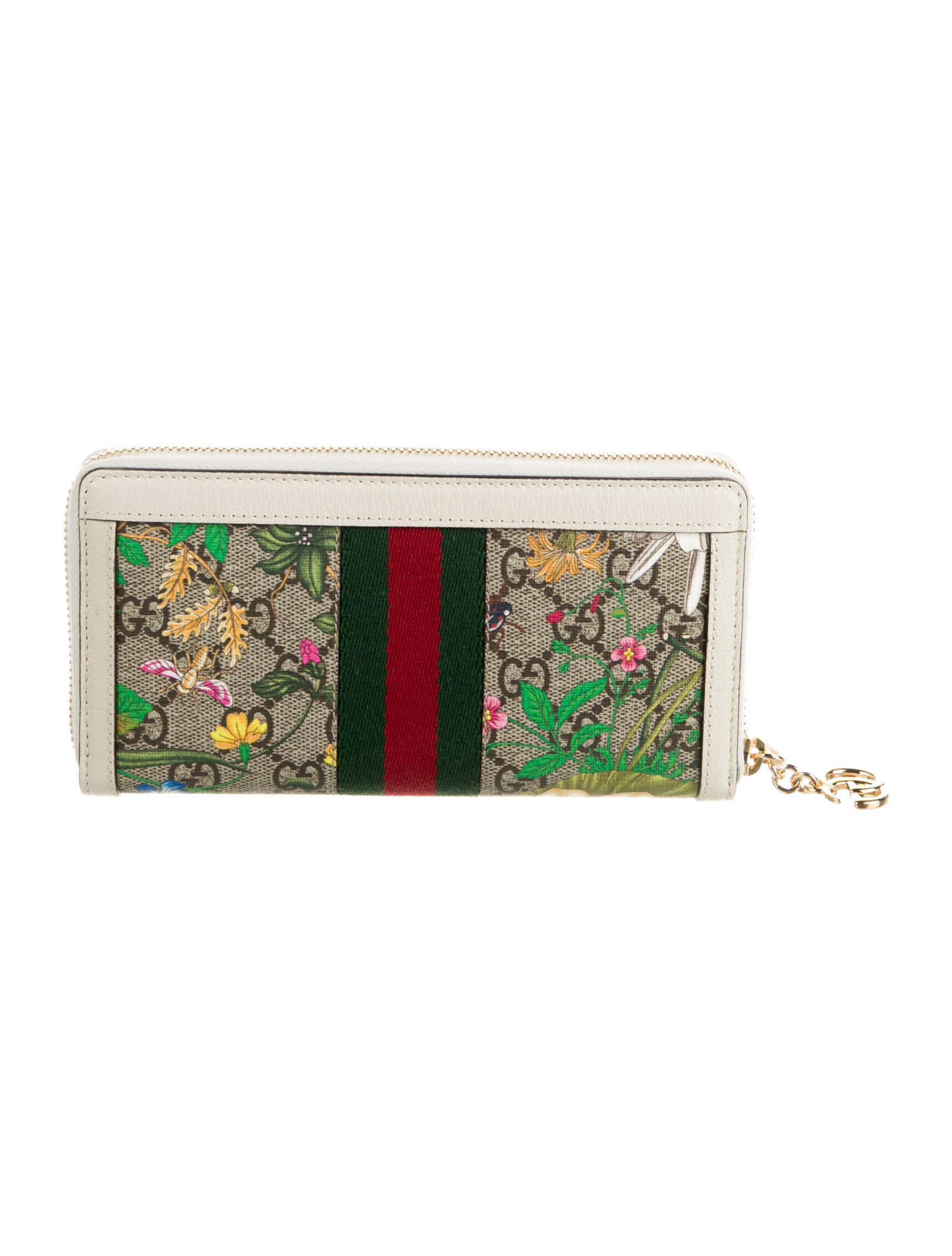 Gucci Flora GG Supreme Continental Wallet - Neutrals Wallets ...