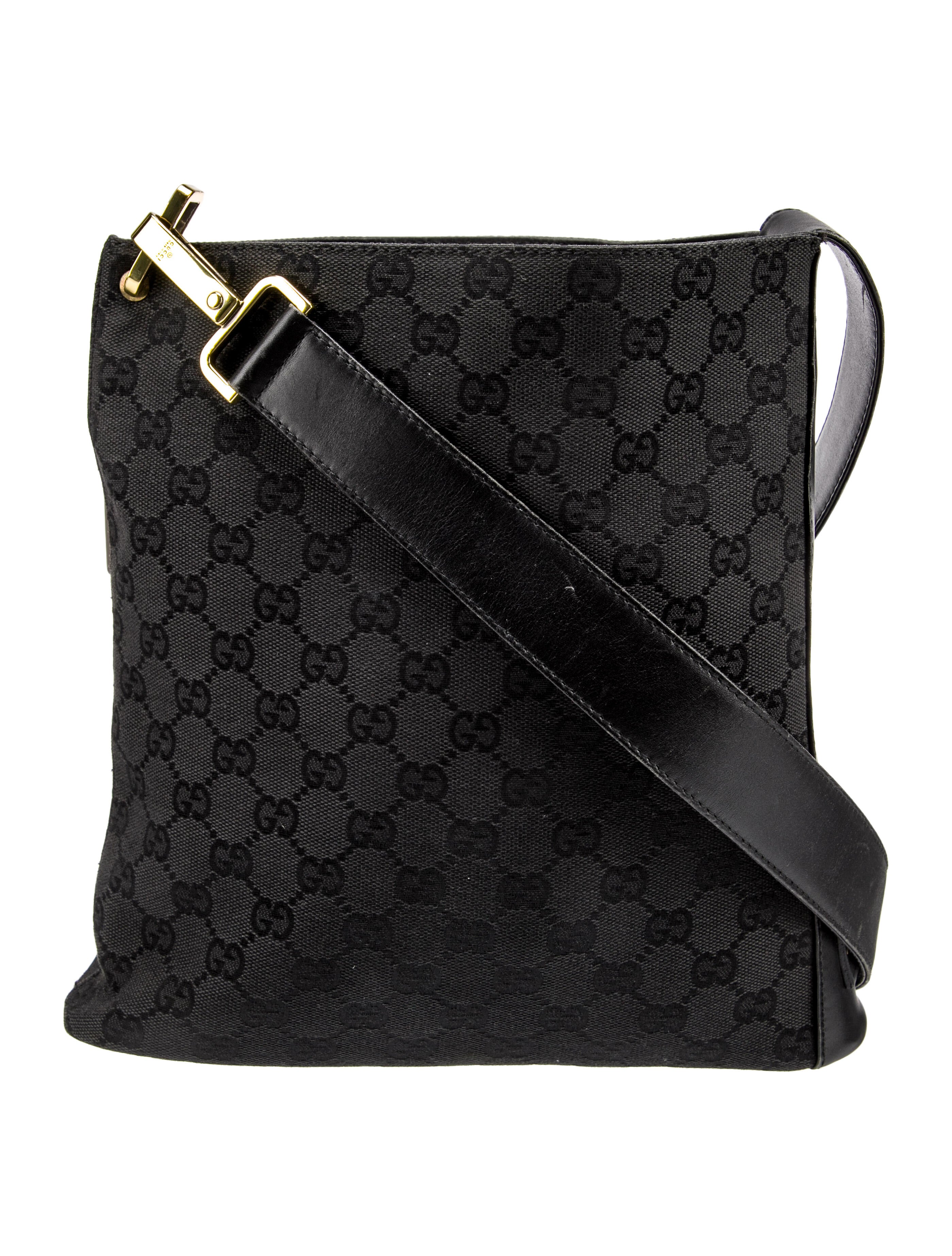 Gucci GG Canvas Shoulder Bag - Black Shoulder Bags, Handbags ...