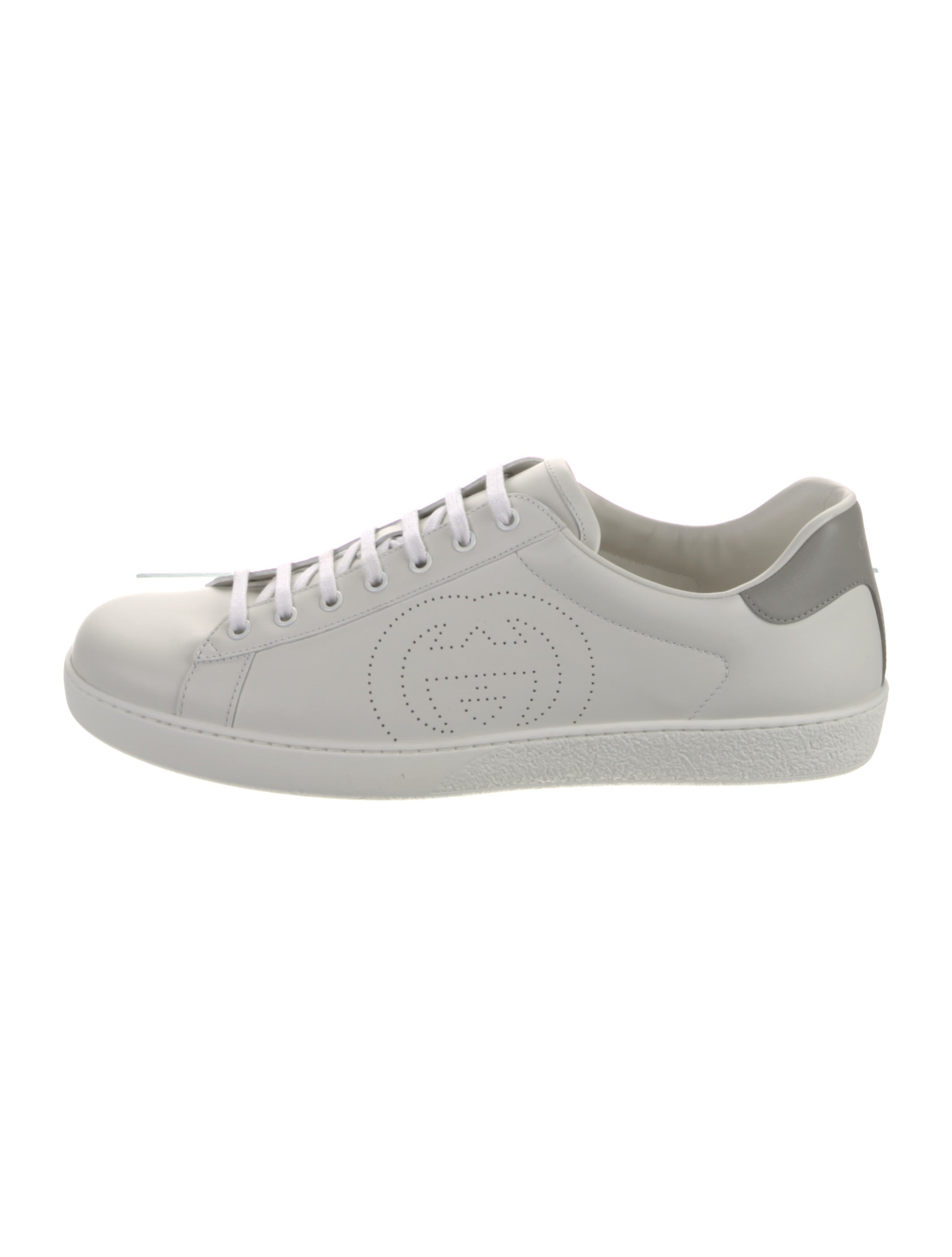 Gucci Interlocking G Logo Leather Sneakers - White Sneakers, Shoes ...