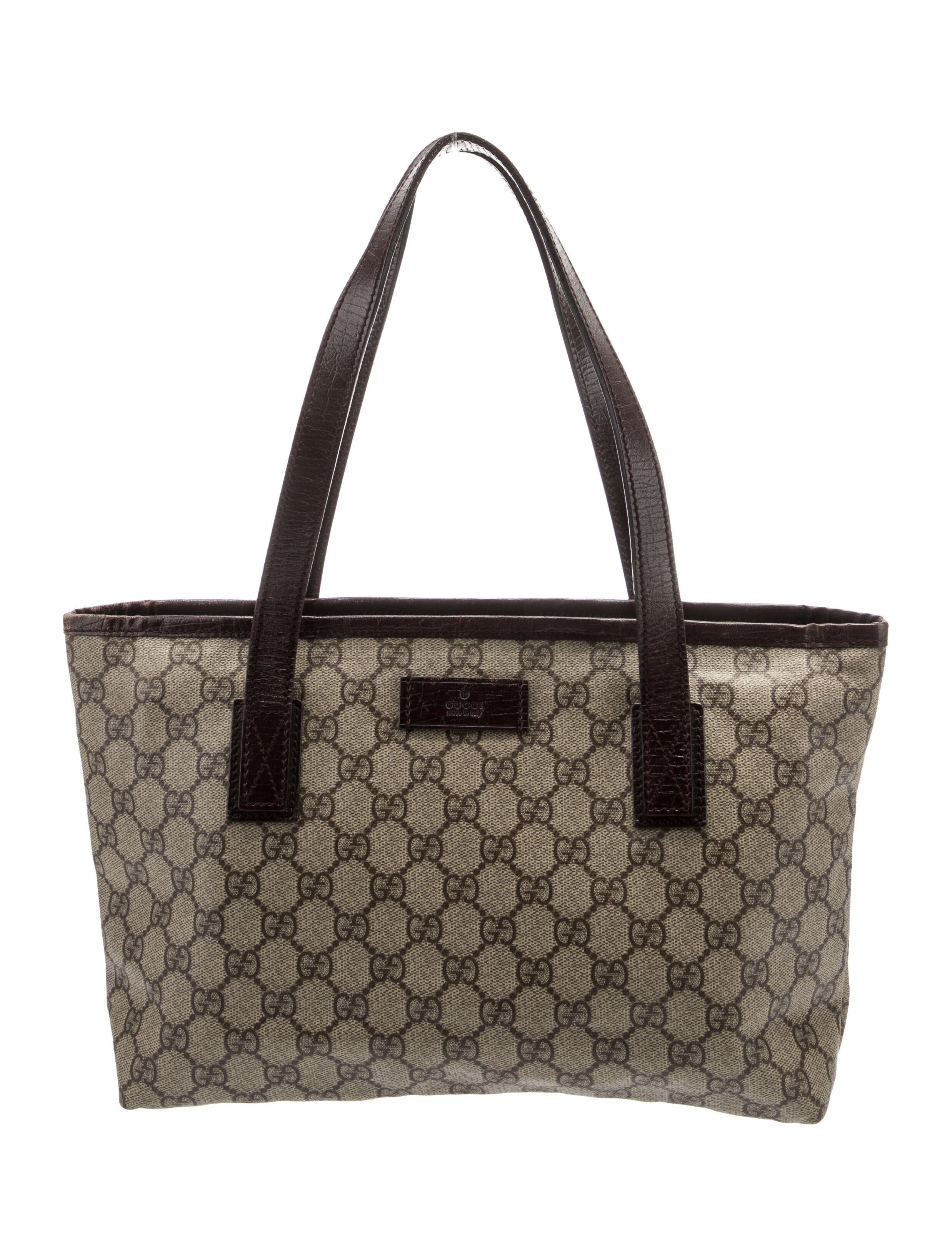 Gucci GG Signature Bamboo Tassel Tote - Brown Totes, Handbags ...