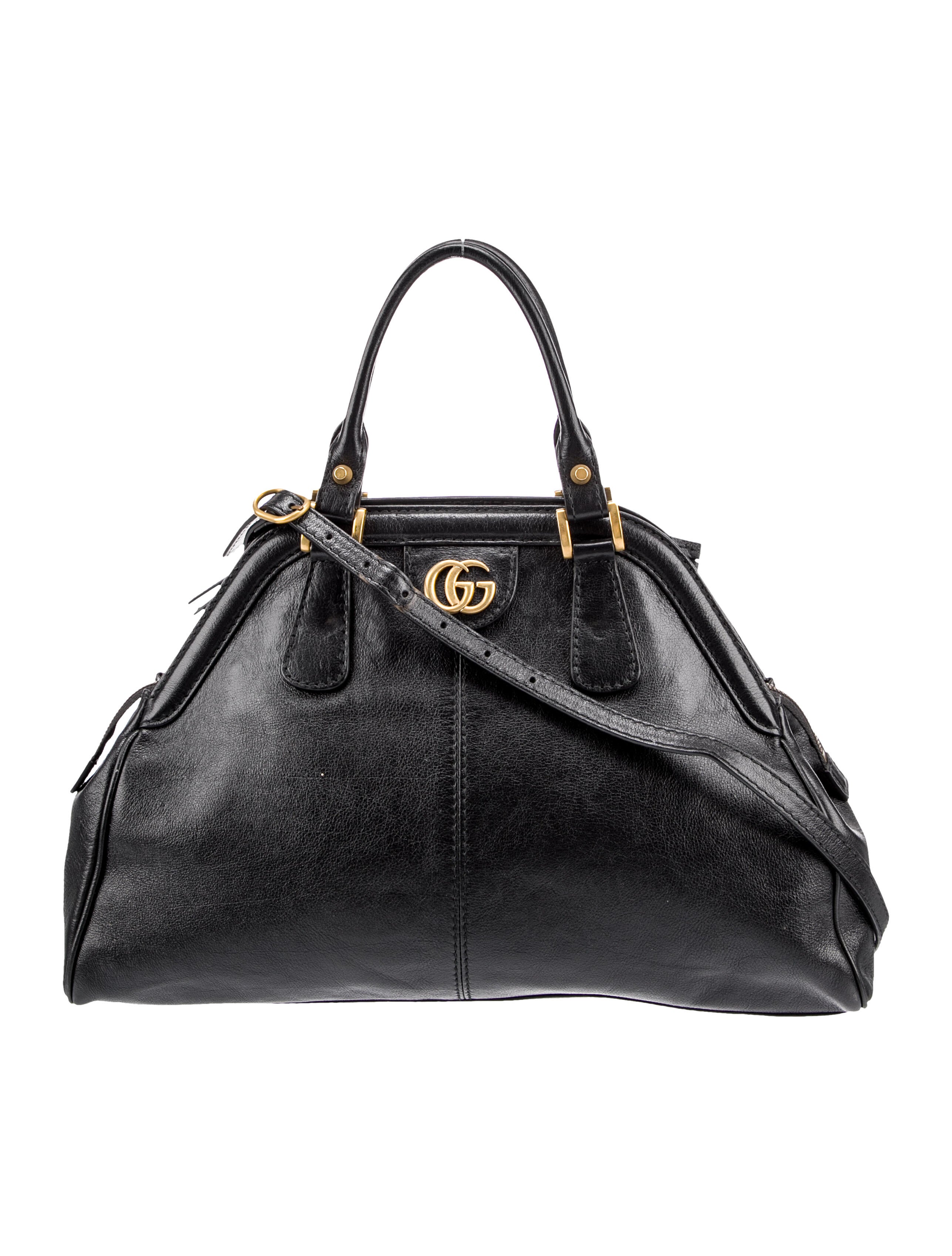 Gucci Medium Re(Belle) Top Handle Bag - Black Handle Bags, Handbags ...