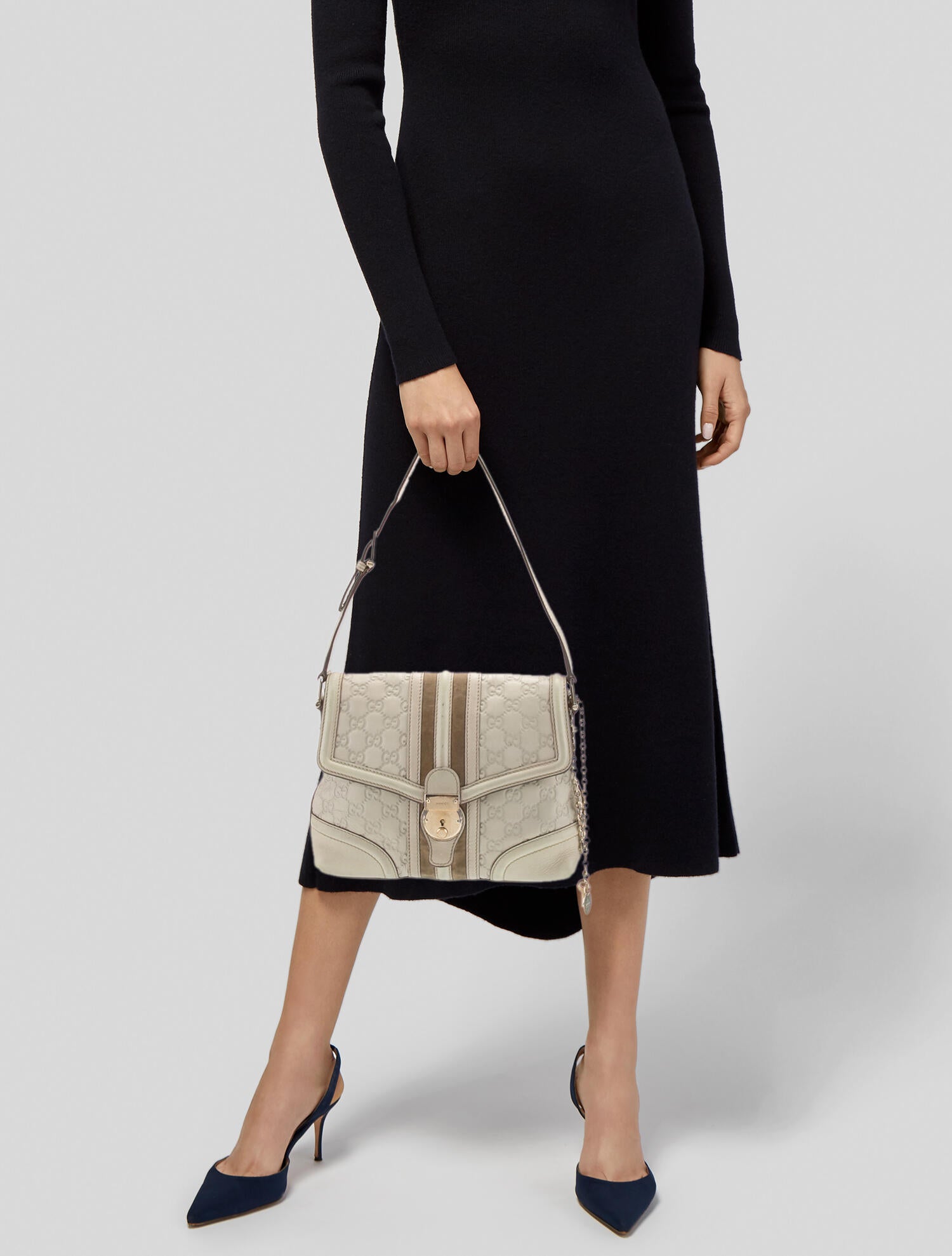 Gucci GG Signature Treasure Flap Bag - Neutrals Shoulder Bags, Handbags ...