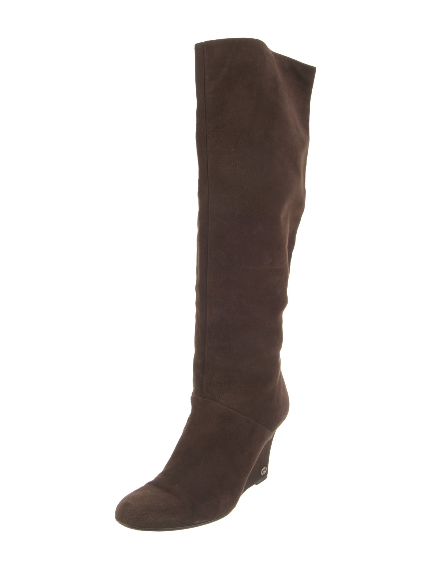 Chanel Suede Round-Toe Ankle Boots - White Boots, Shoes - CHA134625 ...