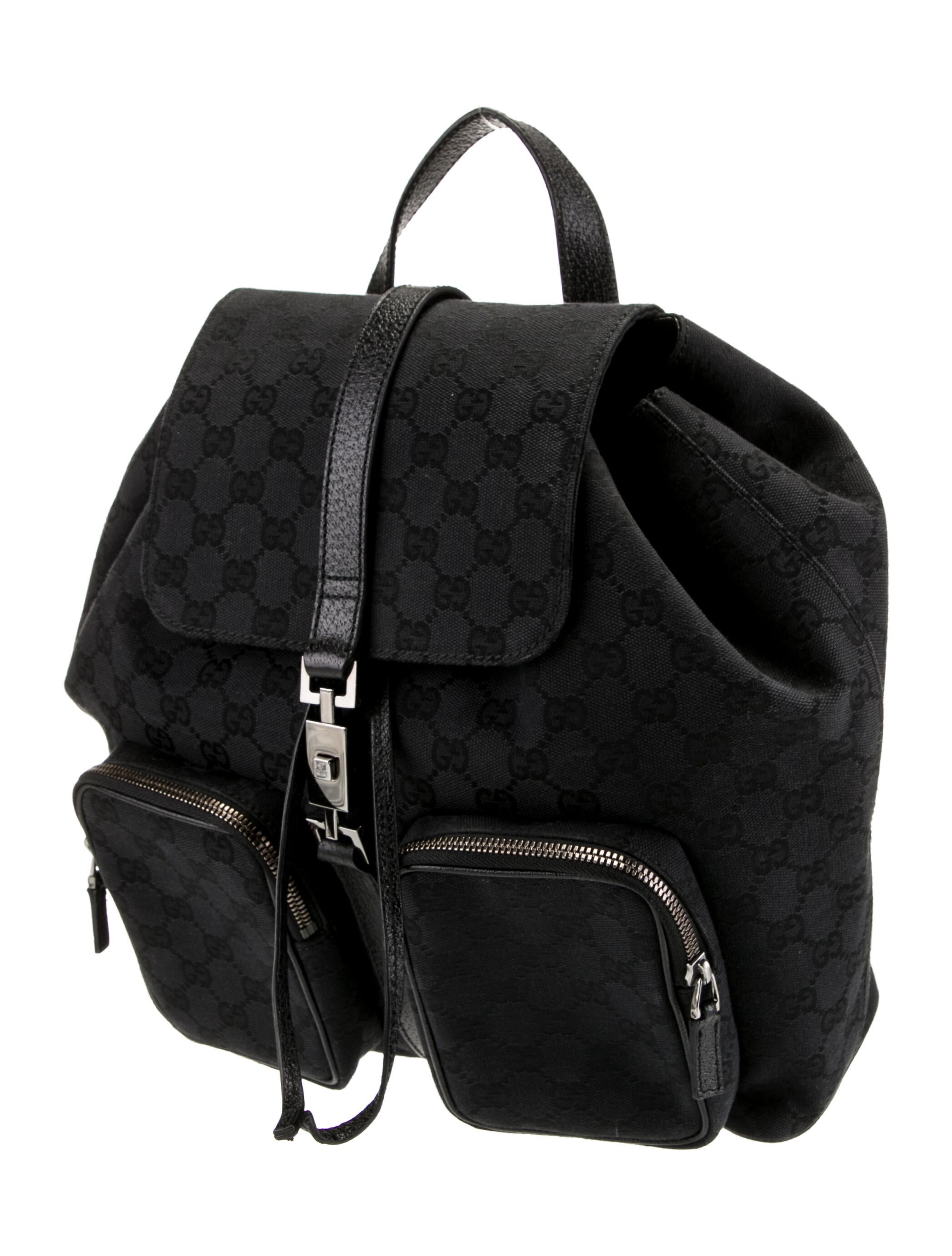 Gucci GG Canvas Jackie Backpack - Black Backpacks, Handbags ...