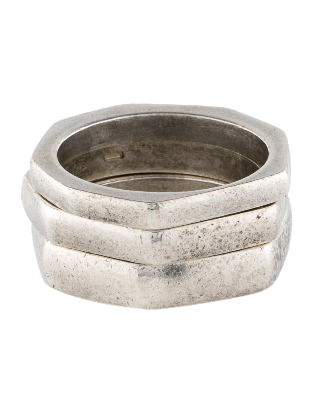 Gucci Abstract Stacking Rings - Sterling Silver Band, Rings - GUC1351868 | The RealReal