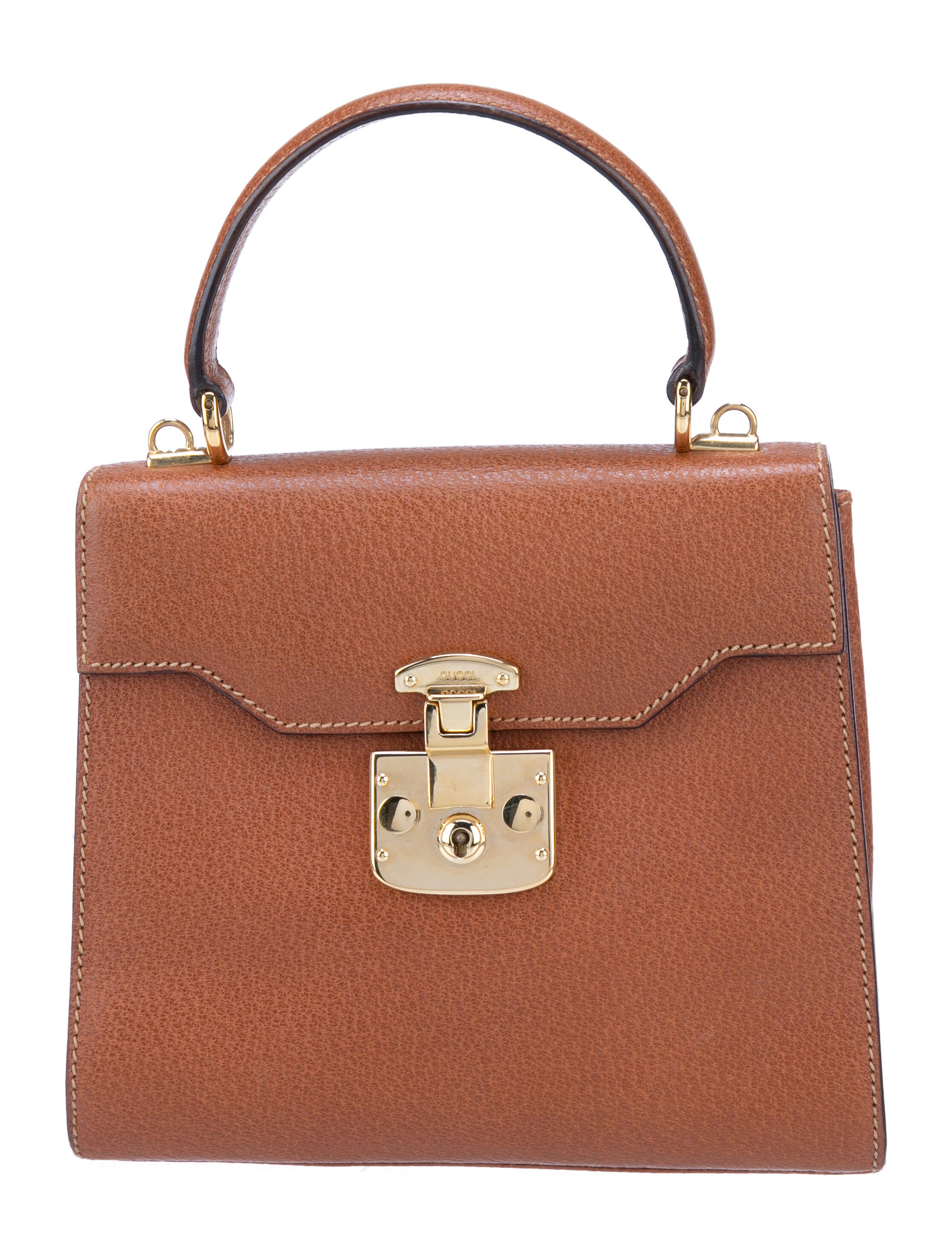Gucci Lady Lock Top Handle Bag - Brown Handle Bags, Handbags ...