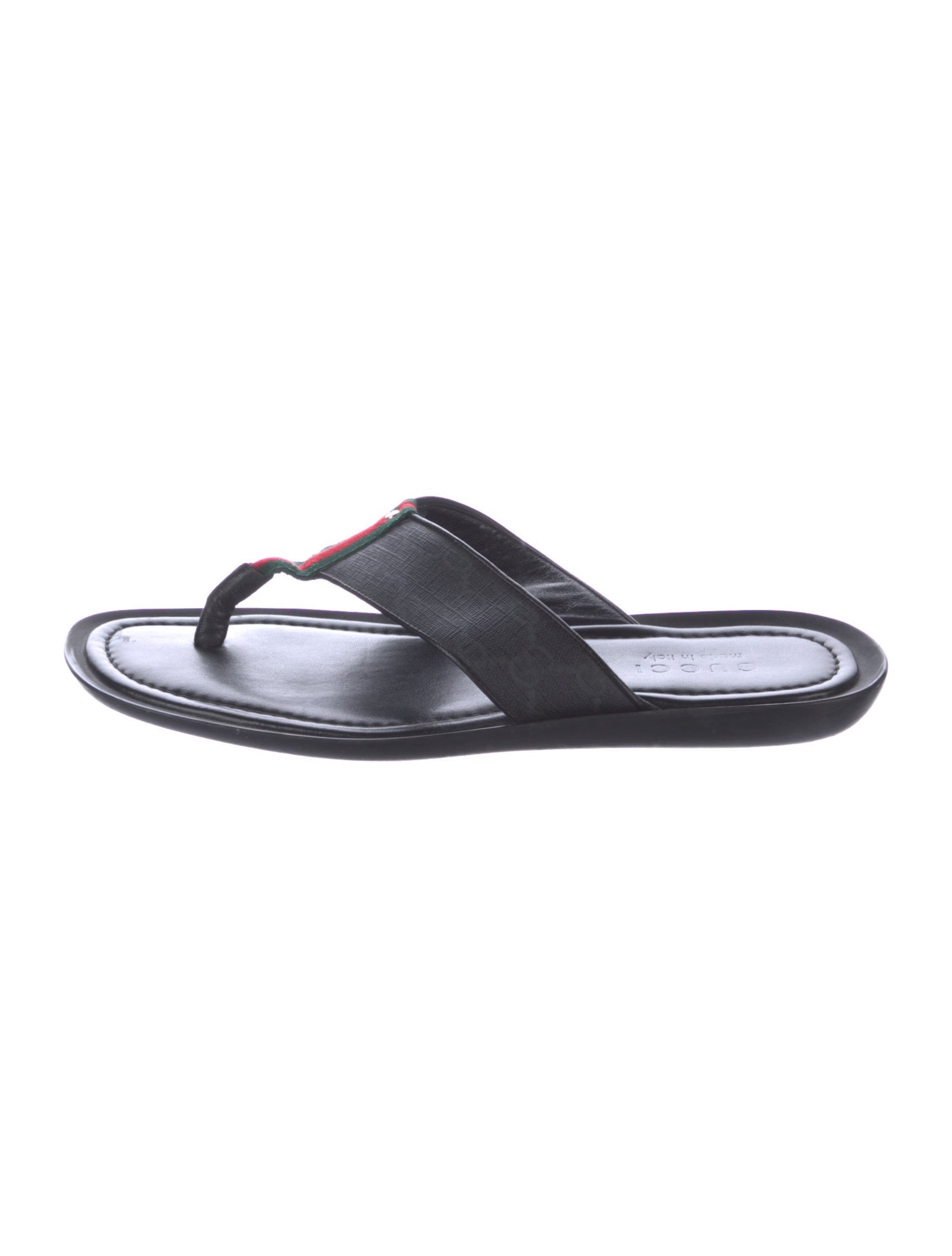Gucci GG Supreme Flip Flops - Black Sandals, Shoes - GUC1363928 | The ...