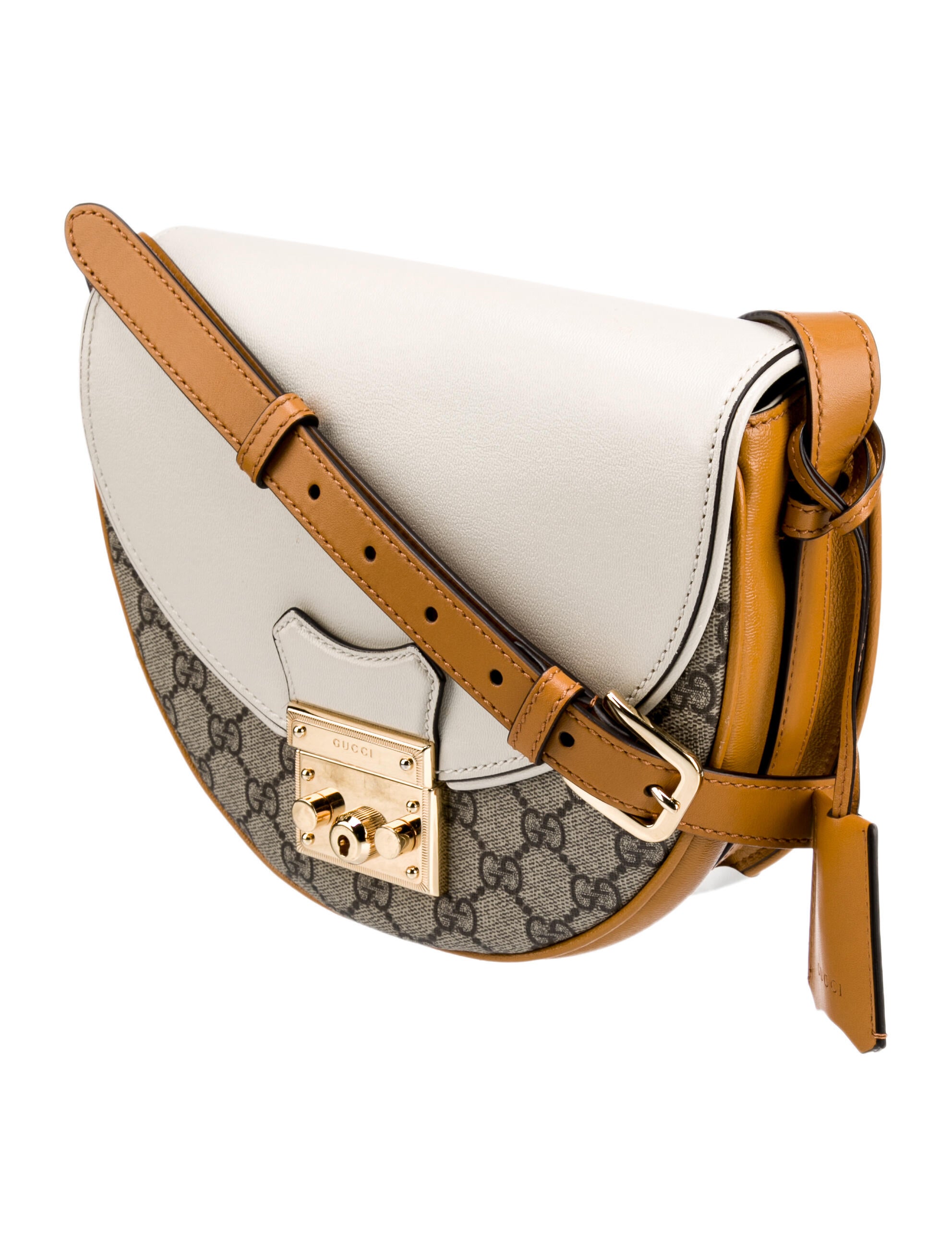 Gucci GG Supreme Small Padlock Shoulder Bag - Crossbody Bags, Handbags ...