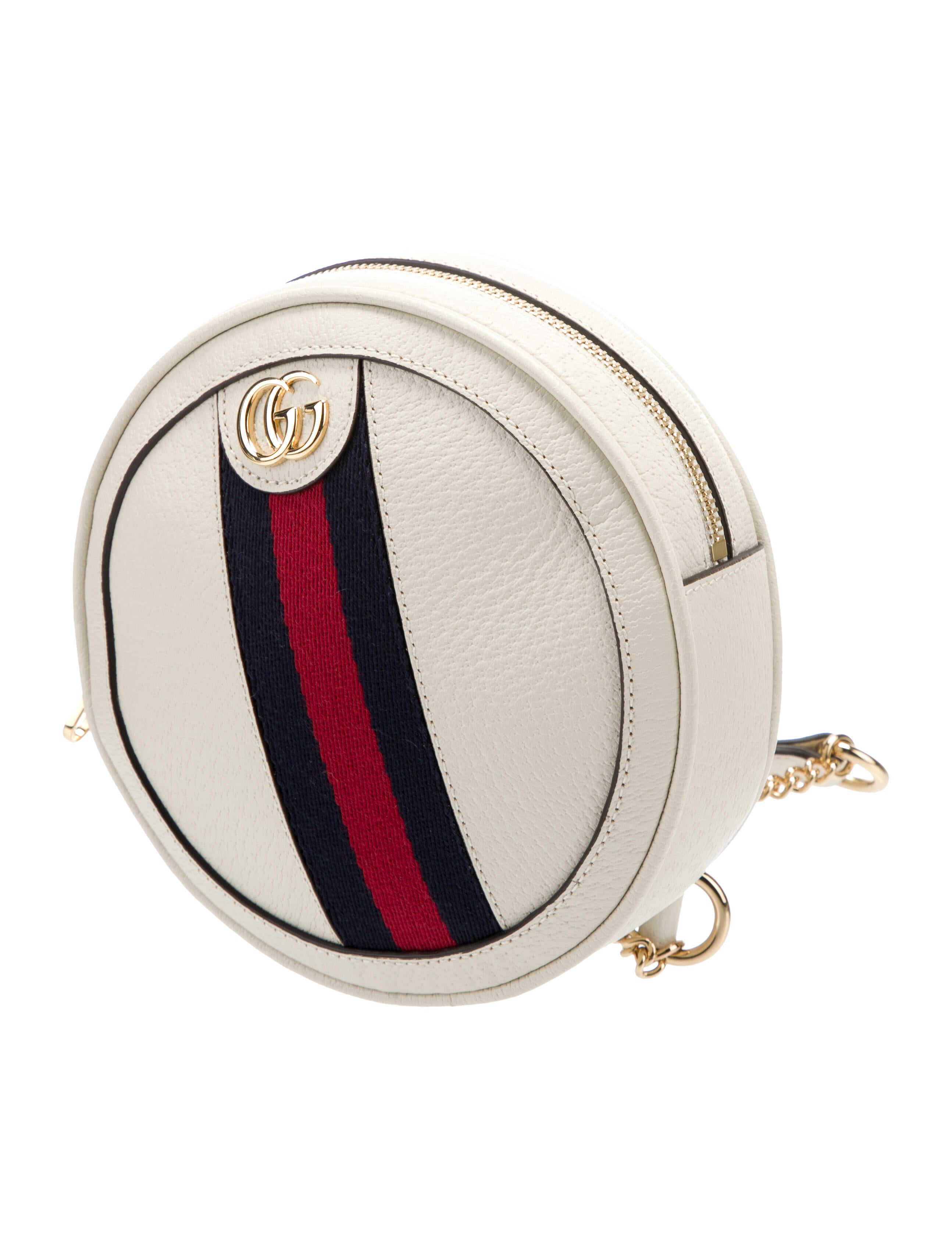 Gucci Mini Web Flora Ophidia Round Backpack - Red Backpacks, Handbags ...