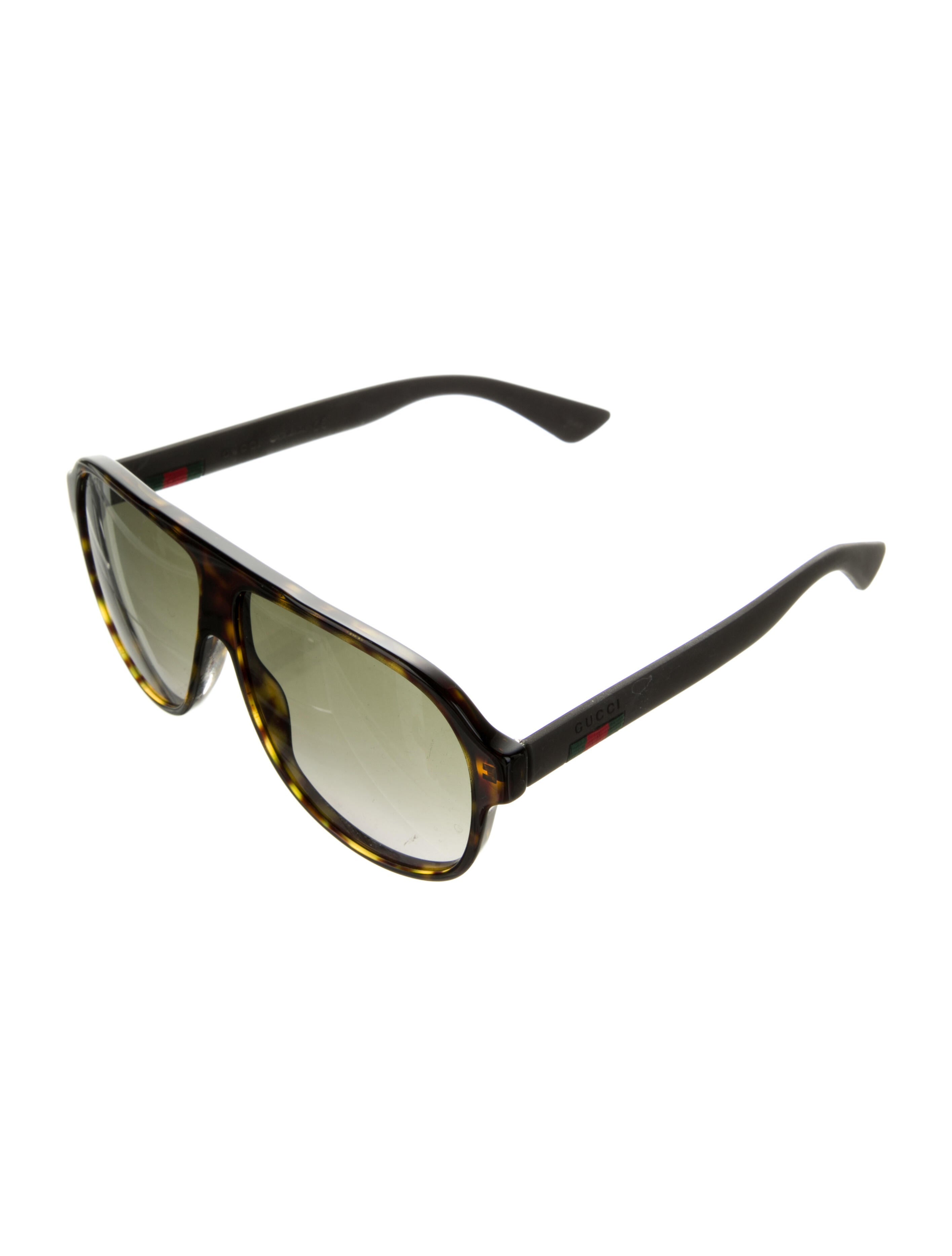 Gucci Oversize Gradient Sunglasses - Green Sunglasses, Accessories ...