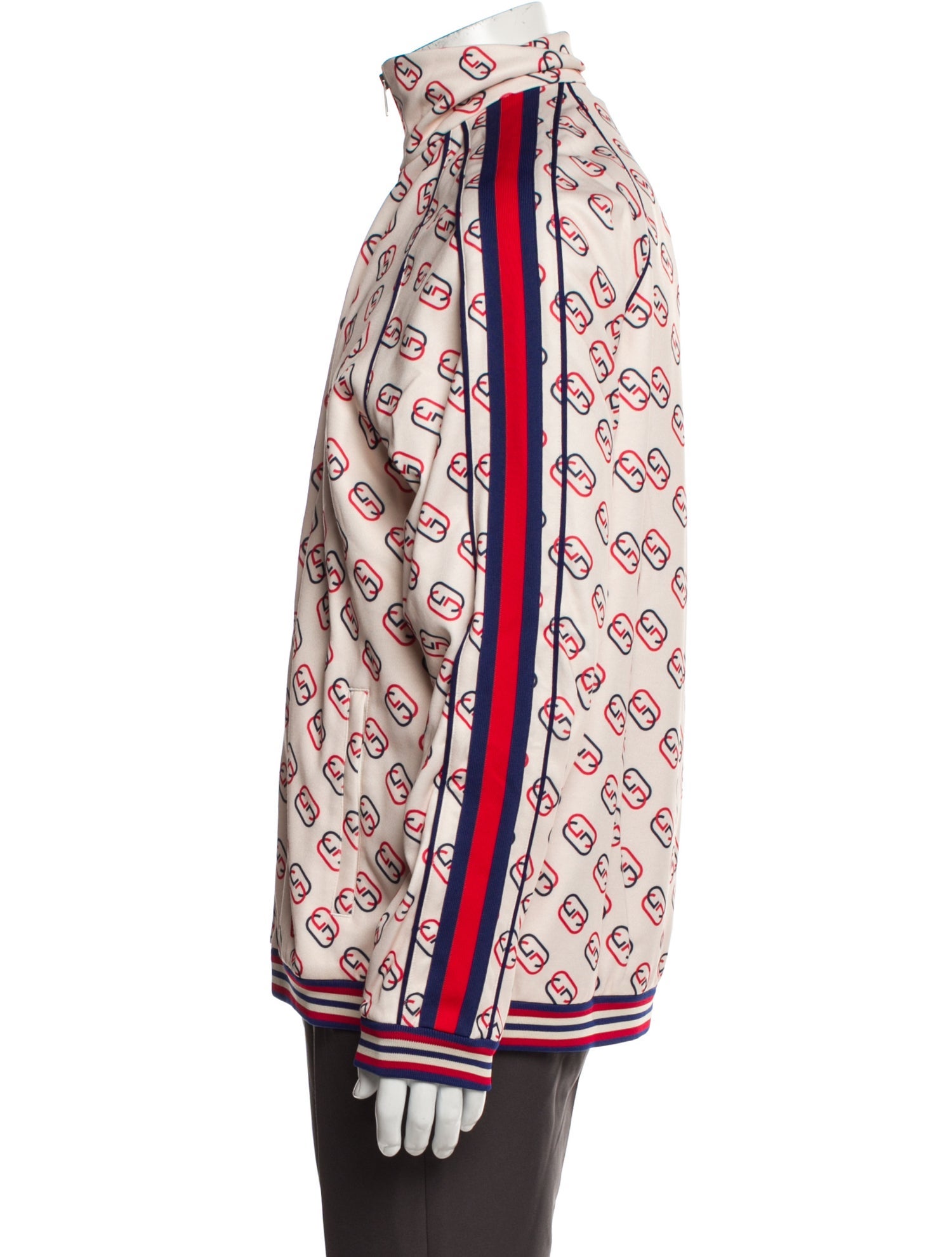 Gucci Interlocking G Logo Windbreaker - Neutrals Outerwear, Clothing ...