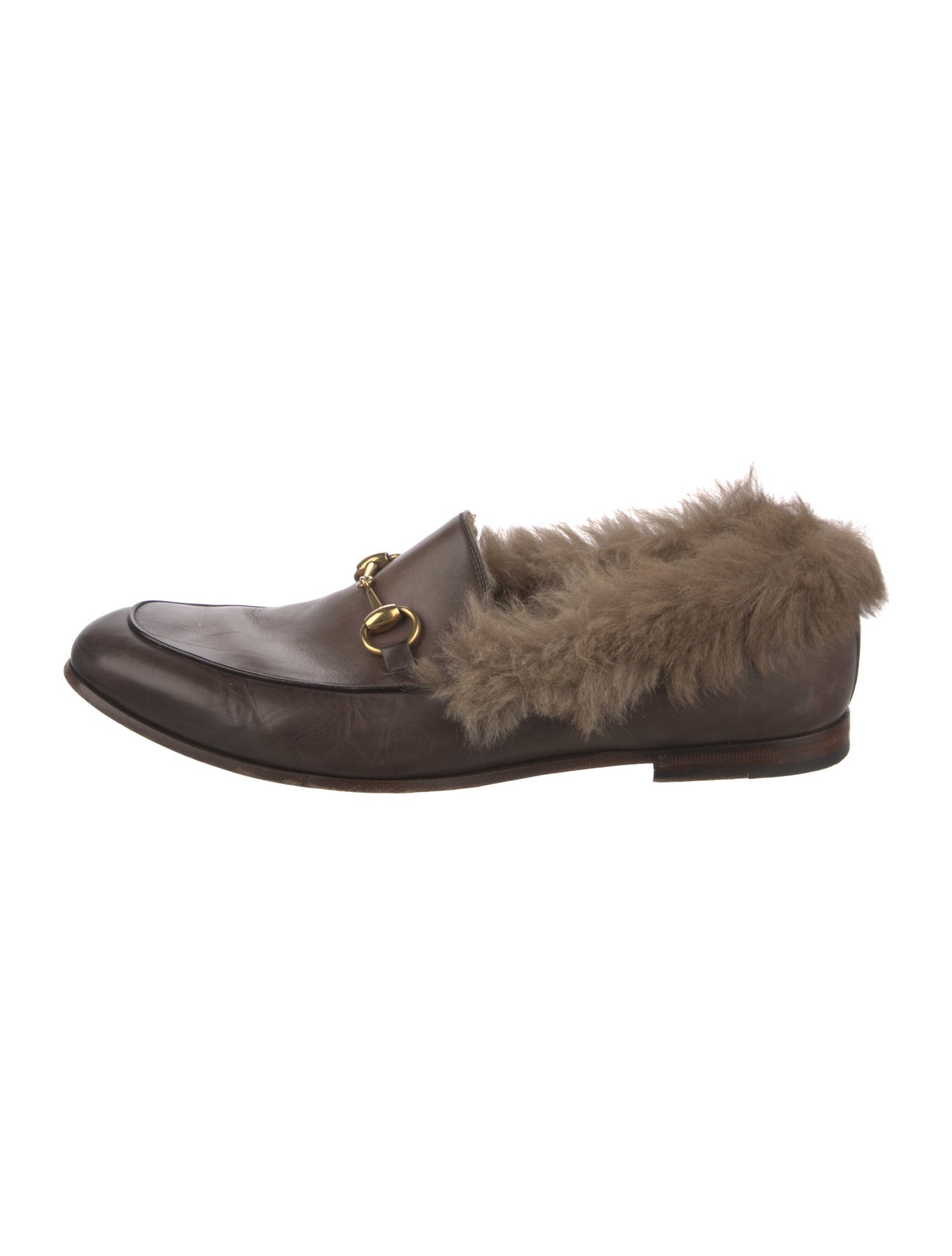 Gucci 1955 Horsebit Accent Leather Loafers - Brown Loafers, Shoes ...
