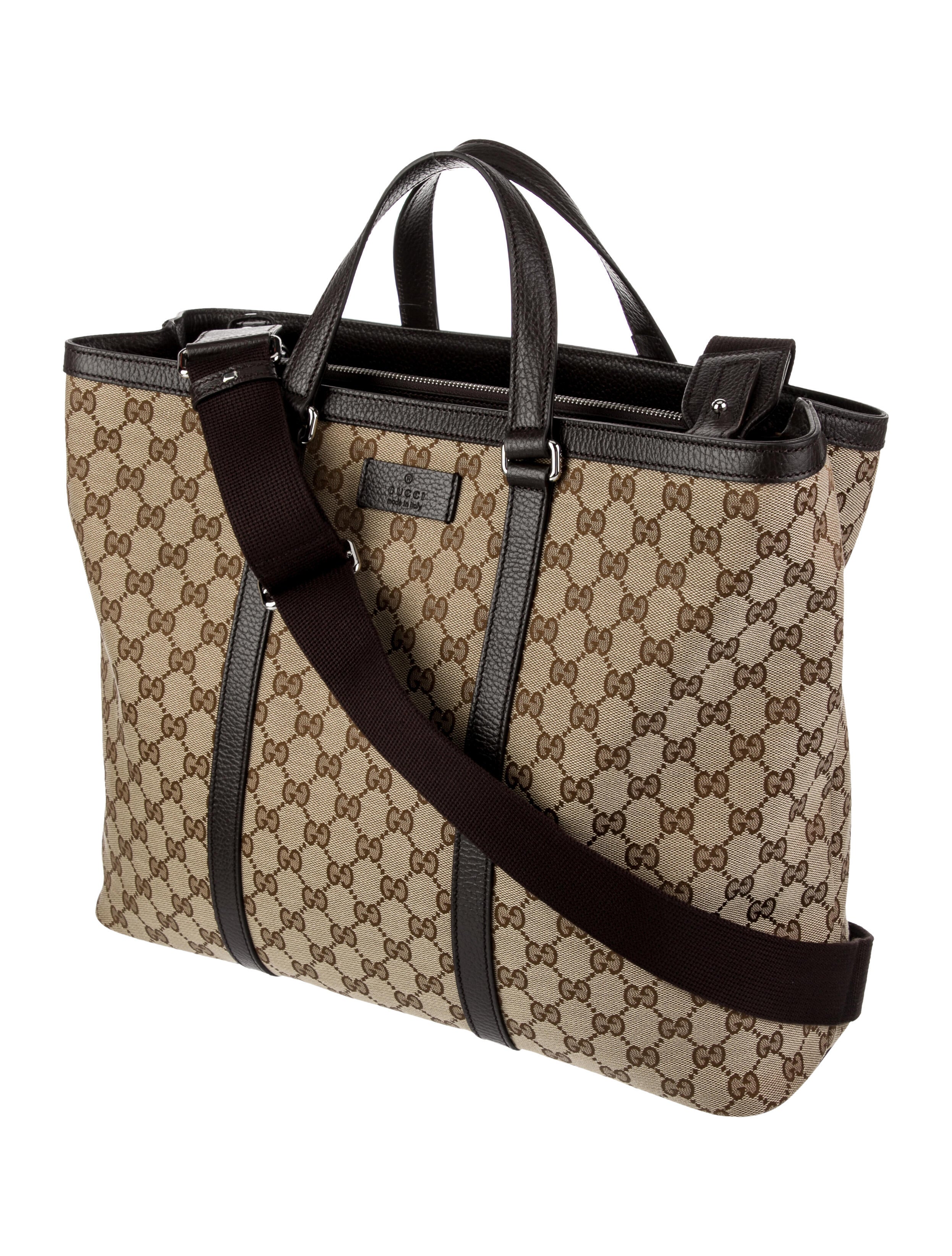 Gucci GG Canvas Large Joy Tote - Brown Totes, Handbags - GUC1381557 ...