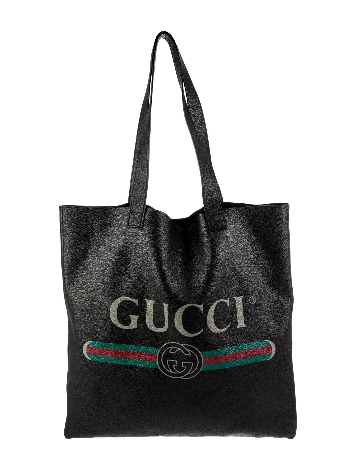 Gucci Logo Tote - Black Totes, Handbags - GUC1381848 | The RealReal