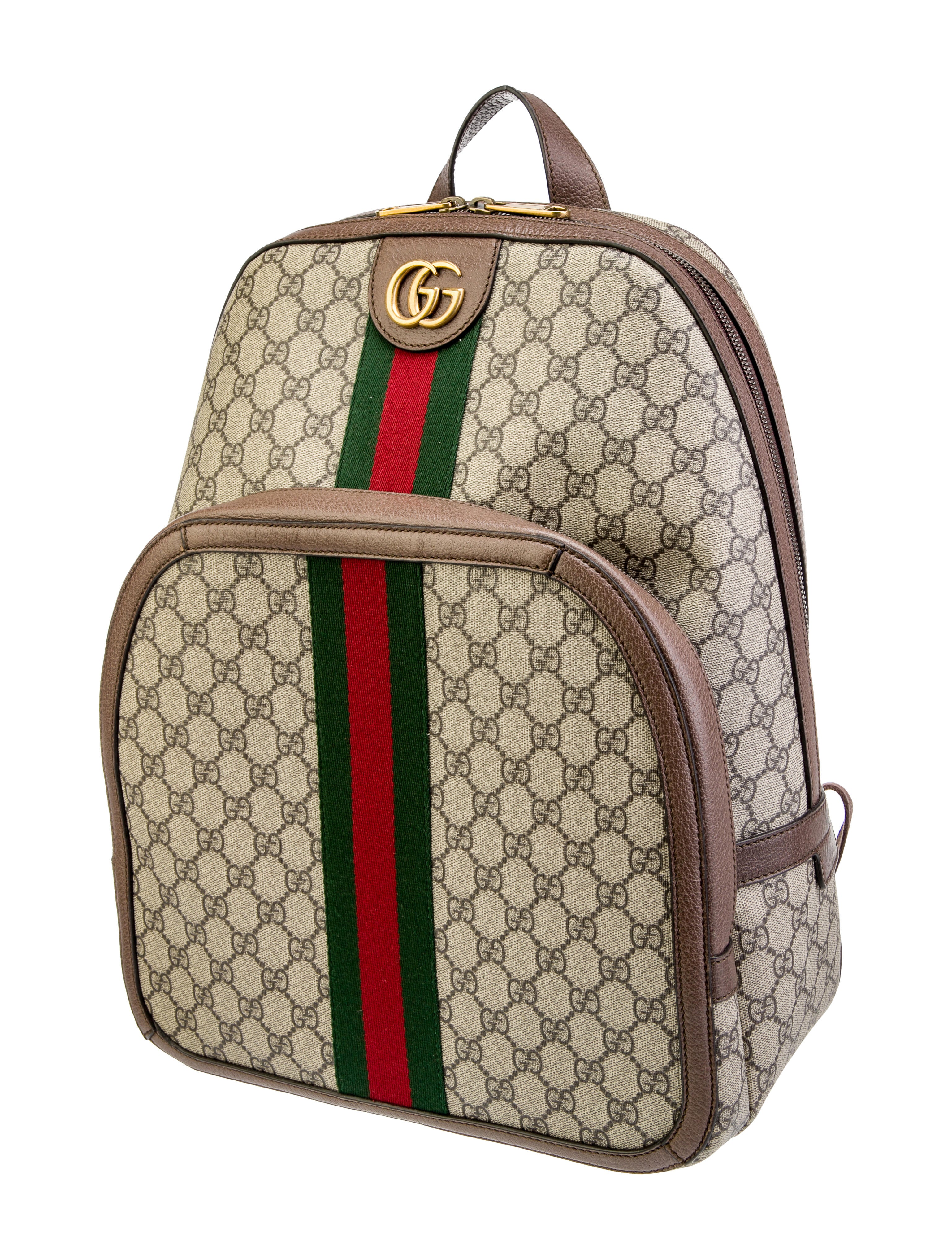 Gucci GG Supreme Medium Ophidia Backpack - Neutrals Backpacks, Bags ...