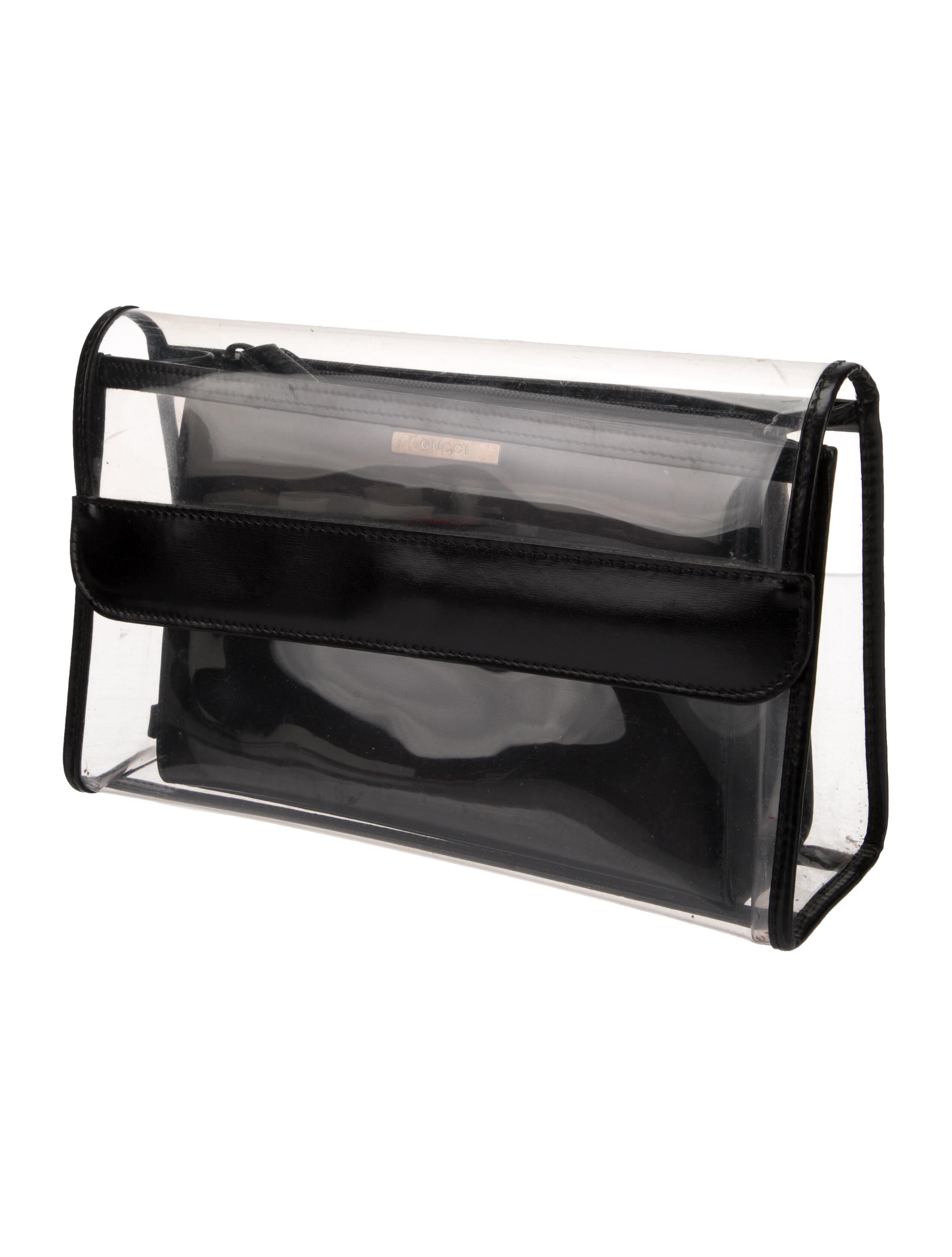Gucci Vintage PVC Clutch - Clear Clutches, Handbags - GUC1385271 | The ...