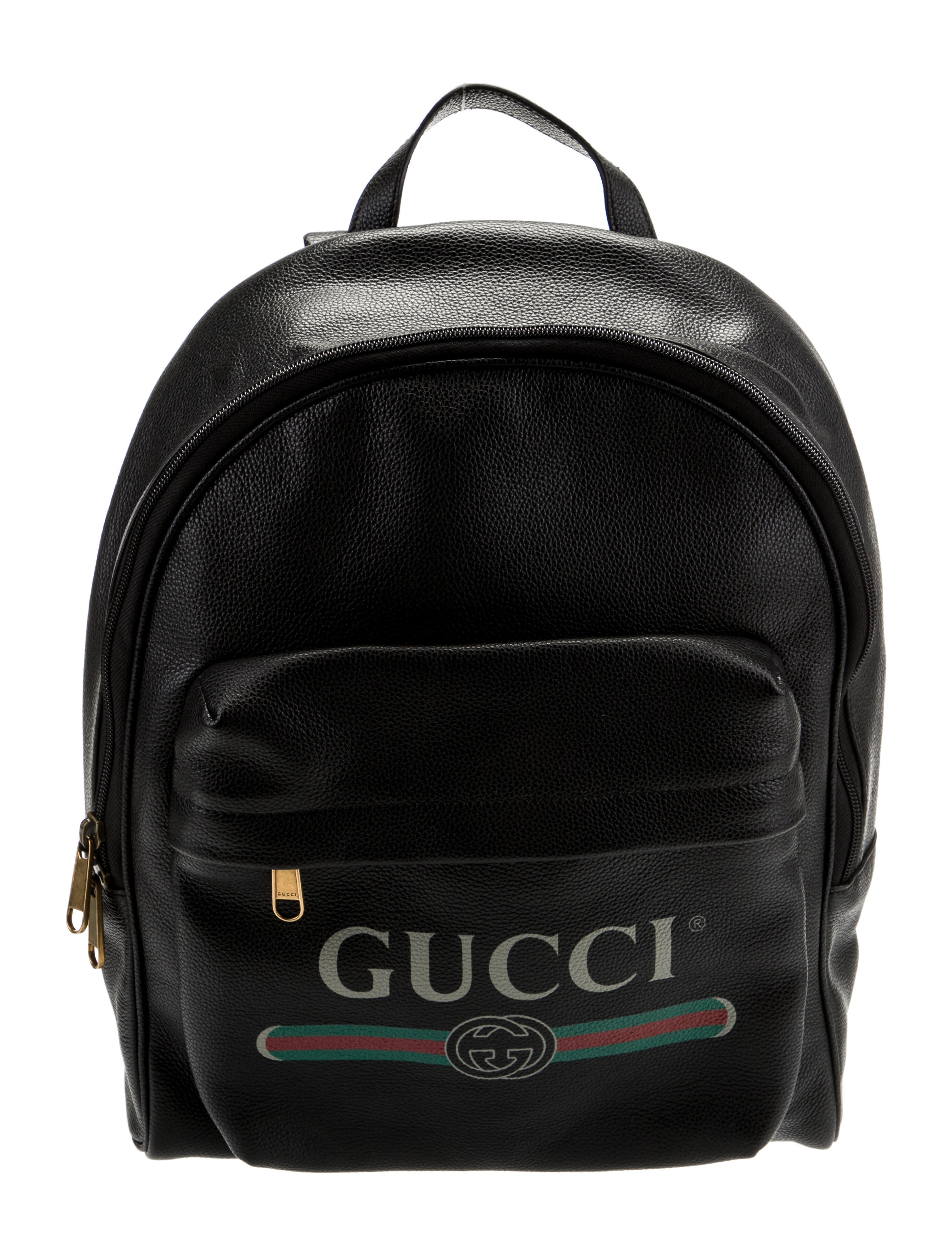 Gucci GG Supreme Double Buckle Web Backpack - Black Backpacks, Bags ...