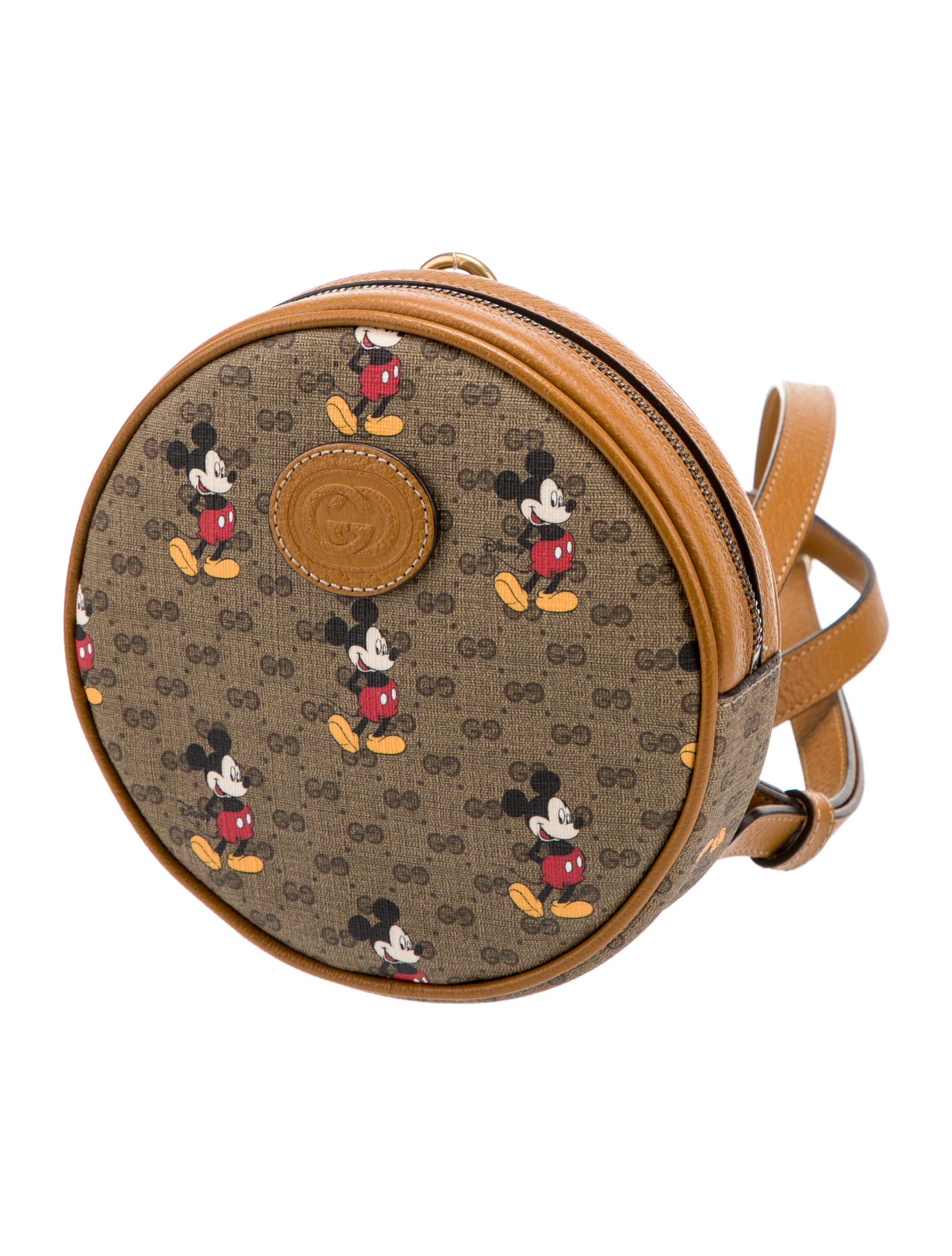 Gucci x Disney Micro GG Round Mickey Mouse Backpack - Brown Backpacks ...