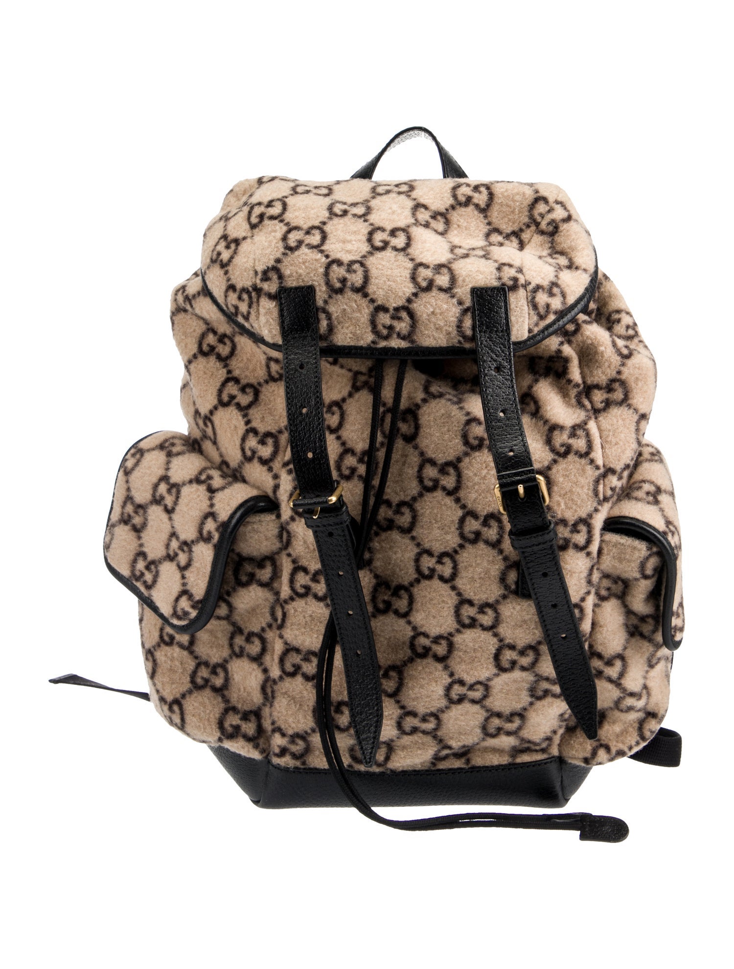 Gucci GG Supreme Courrier Drawstring Backpack - Neutrals Backpacks ...