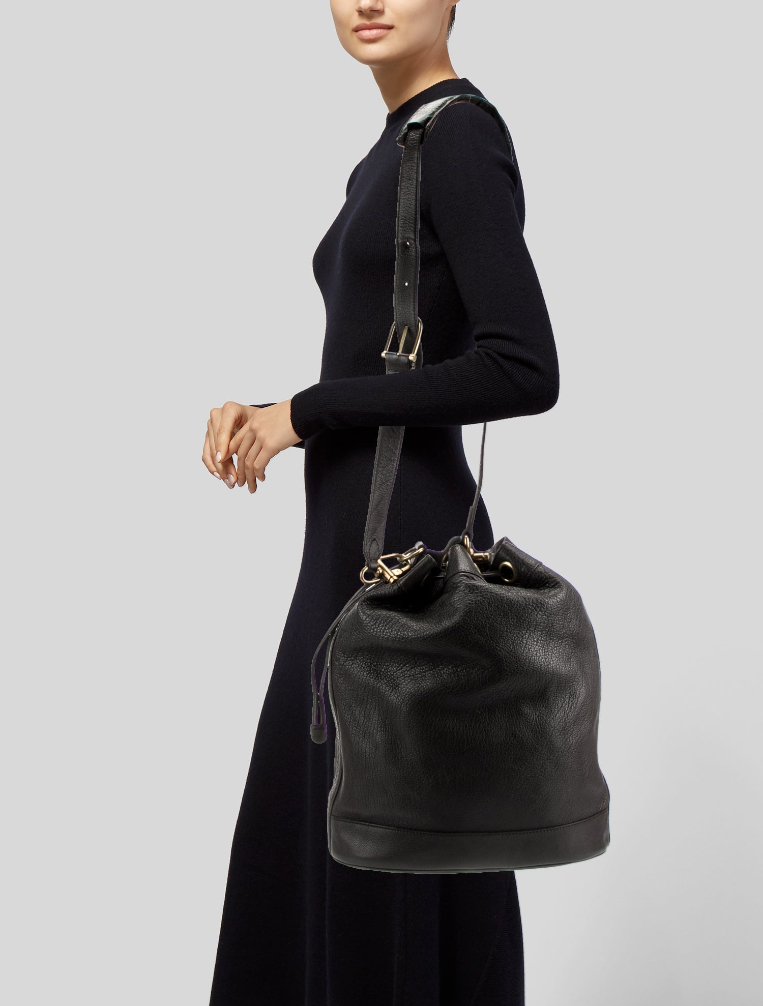 Gucci Leather Bucket Bag - Brown Bucket Bags, Handbags - GUC1394916 | The RealReal