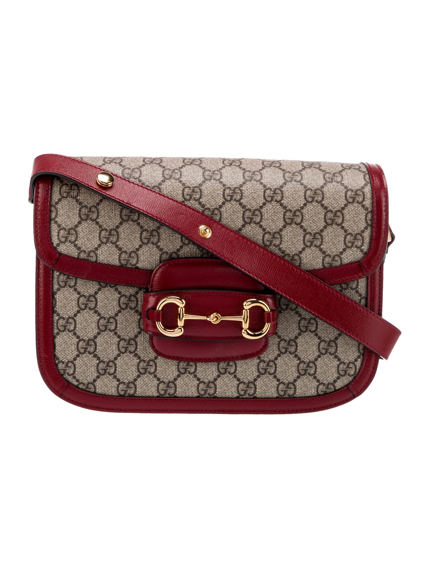 Gucci GG Supreme 1955 Horsebit Shoulder Bag - Neutrals Shoulder Bags ...