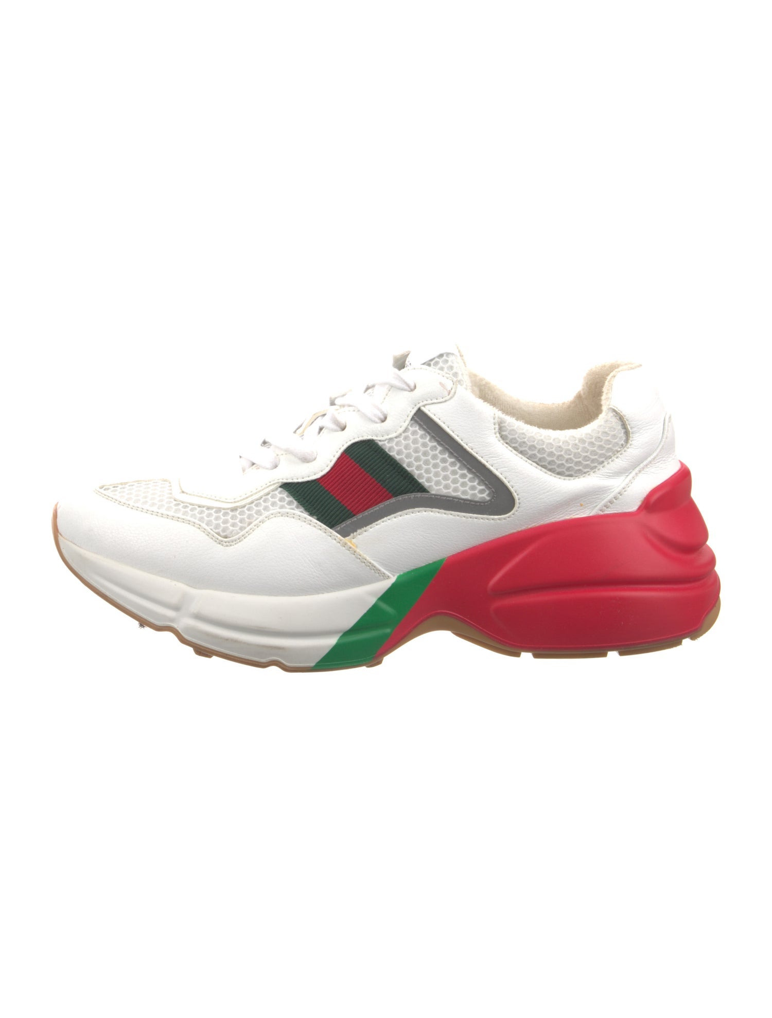 Gucci Leather Printed Chunky Sneakers - White Sneakers, Shoes ...