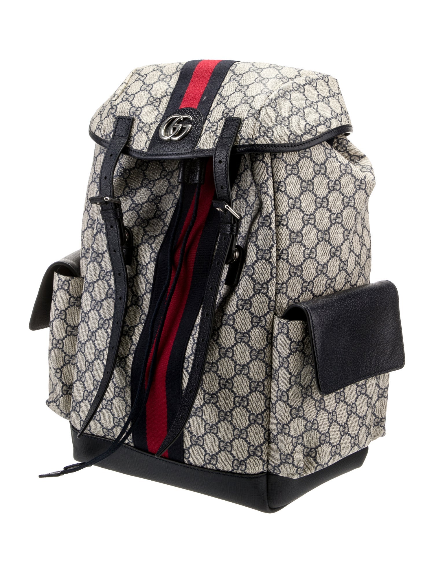 Gucci GG Supreme Medium Ophidia Backpack - Neutrals Backpacks, Bags ...