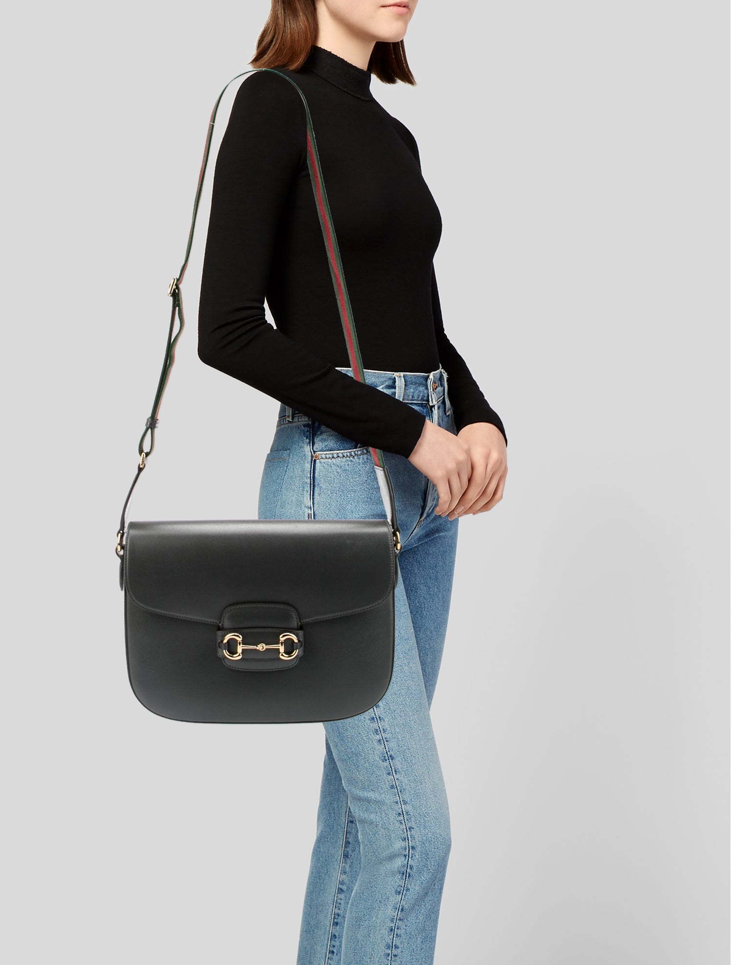 Gucci Rhombus Small Horsebit 1955 Shoulder Bag $ - Black Shoulder Bags ...