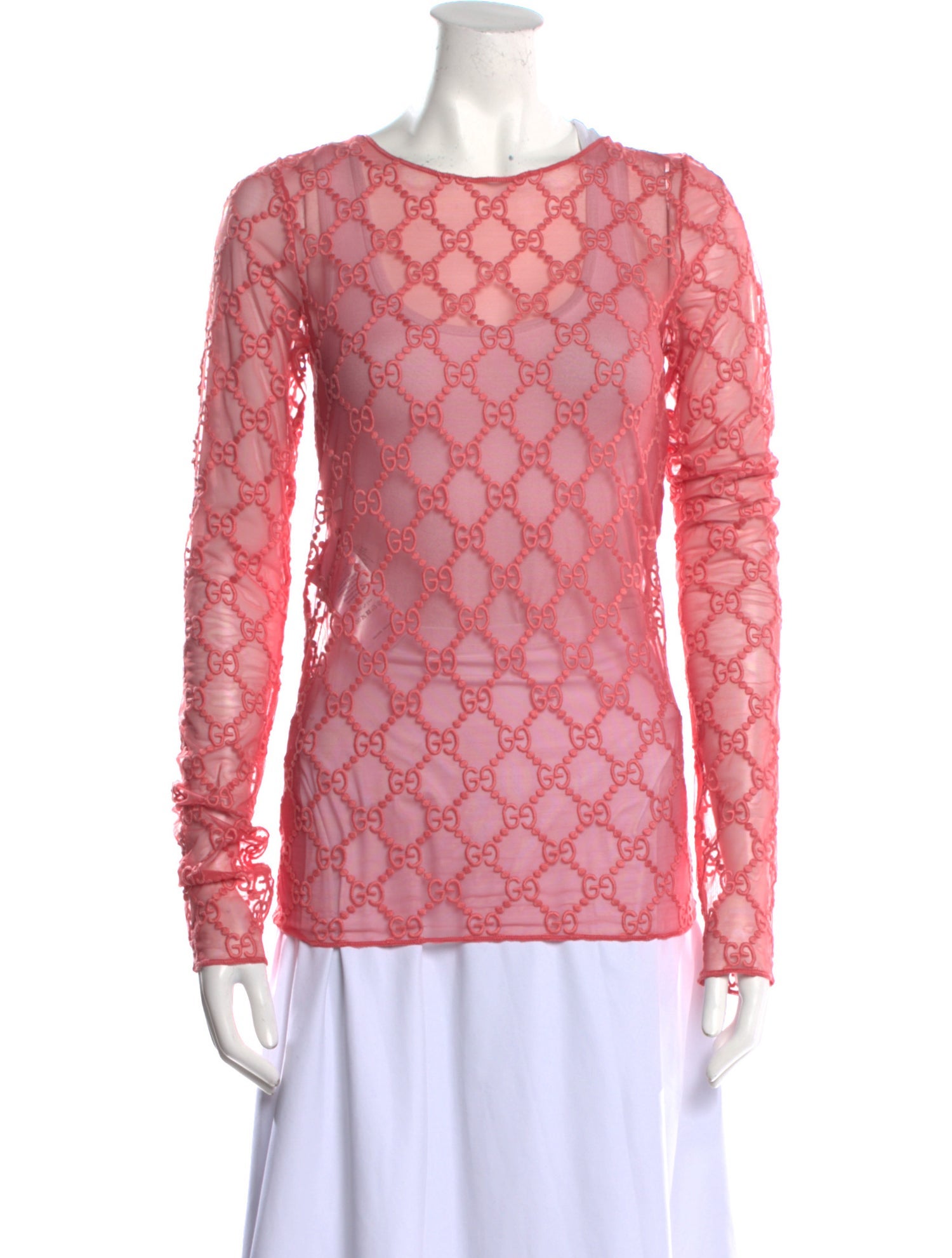 Gucci 2019 Crew Neck Top w/ Tags - Pink Tops, Clothing - GUC1409392 ...