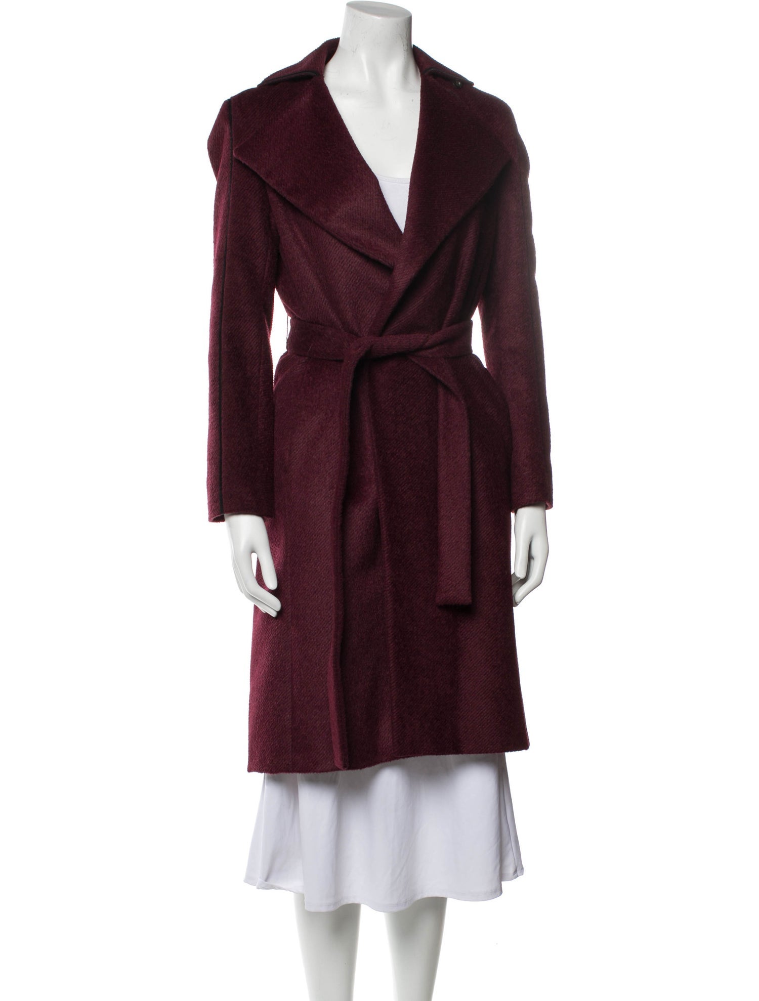 Gucci Alpaca Trench Coat - Burgundy Coats, Clothing - GUC1412980 | The ...