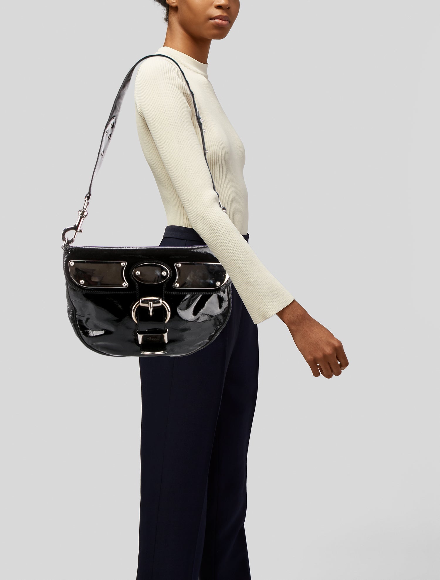 Gucci Medium Romy Shoulder Bag - Black Shoulder Bags, Handbags ...