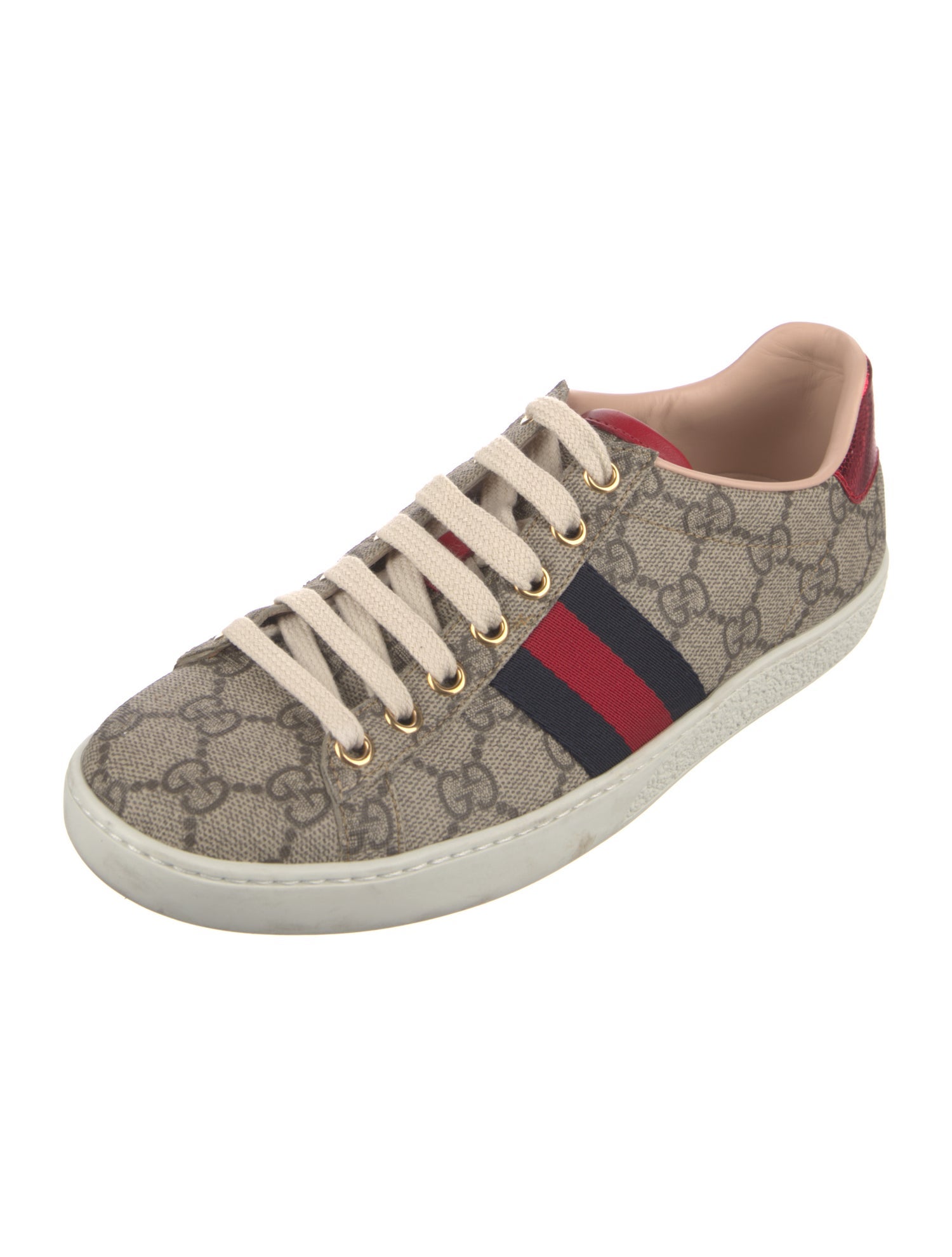 Gucci Monogram Pattern Sneakers - Neutrals Sneakers, Shoes - GUC1421107 ...
