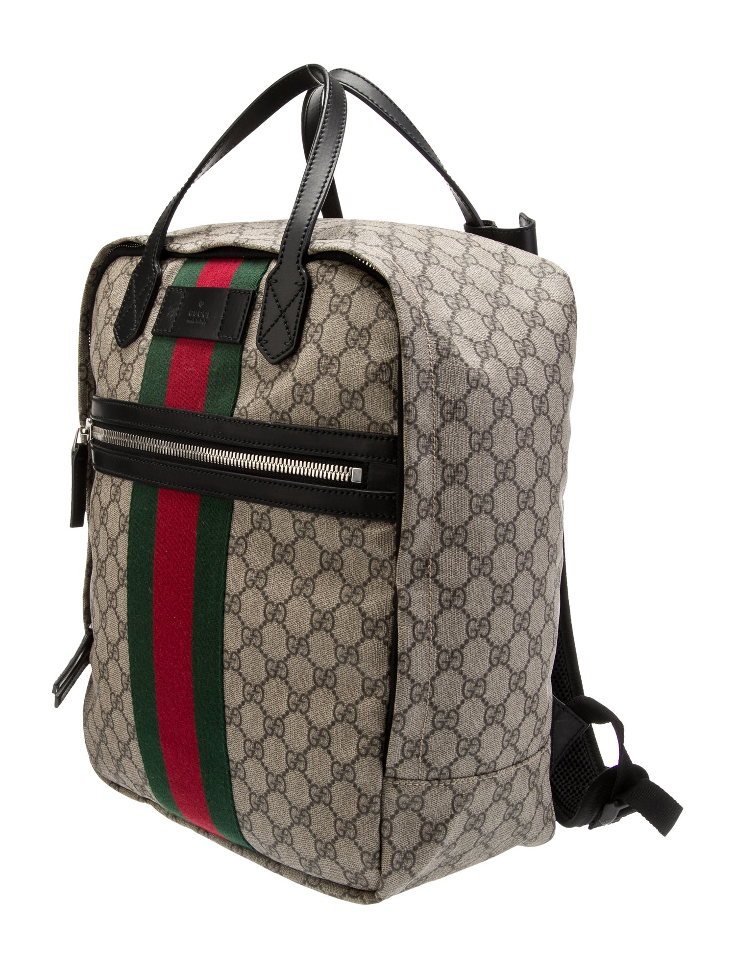 Gucci Soft GG Supreme Appia Web Backpack - Neutrals Backpacks, Bags ...
