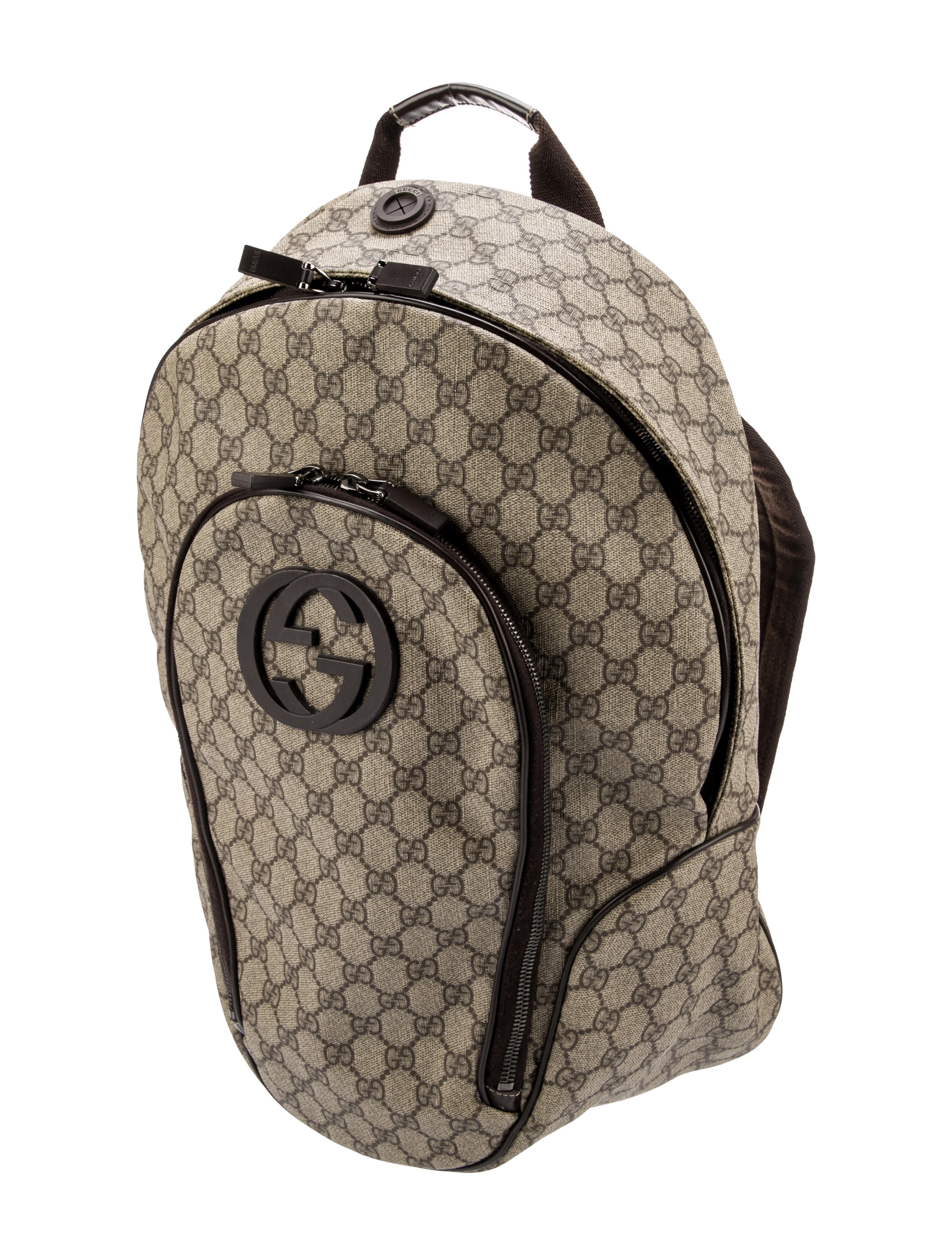 Gucci GG Supreme Interlocking G Backpack - Neutrals Backpacks, Handbags ...
