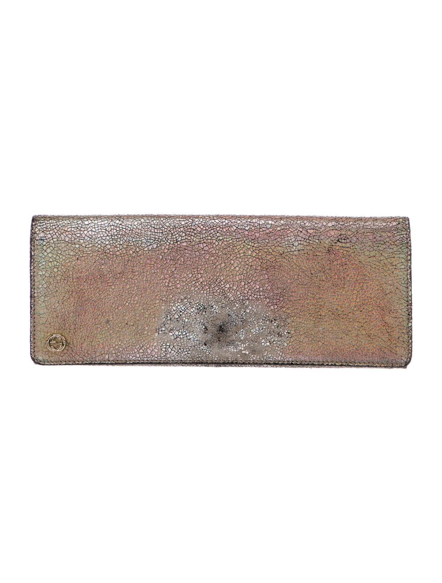 Gucci Metallic Flap Clutch - Metallic Clutches, Handbags - GUC1424555 ...
