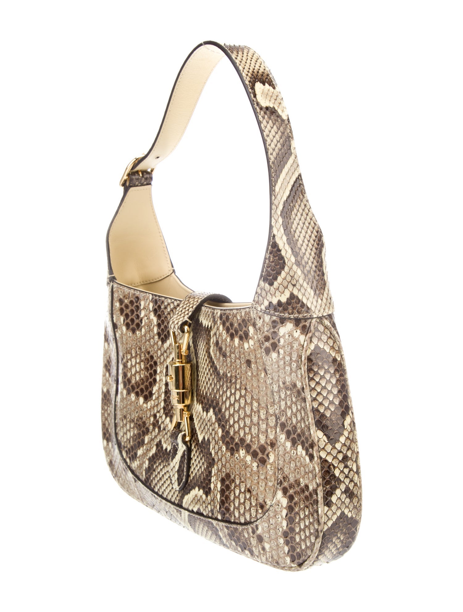 Gucci Python Small Jackie 1961 Hobo - Neutrals Shoulder Bags, Handbags ...