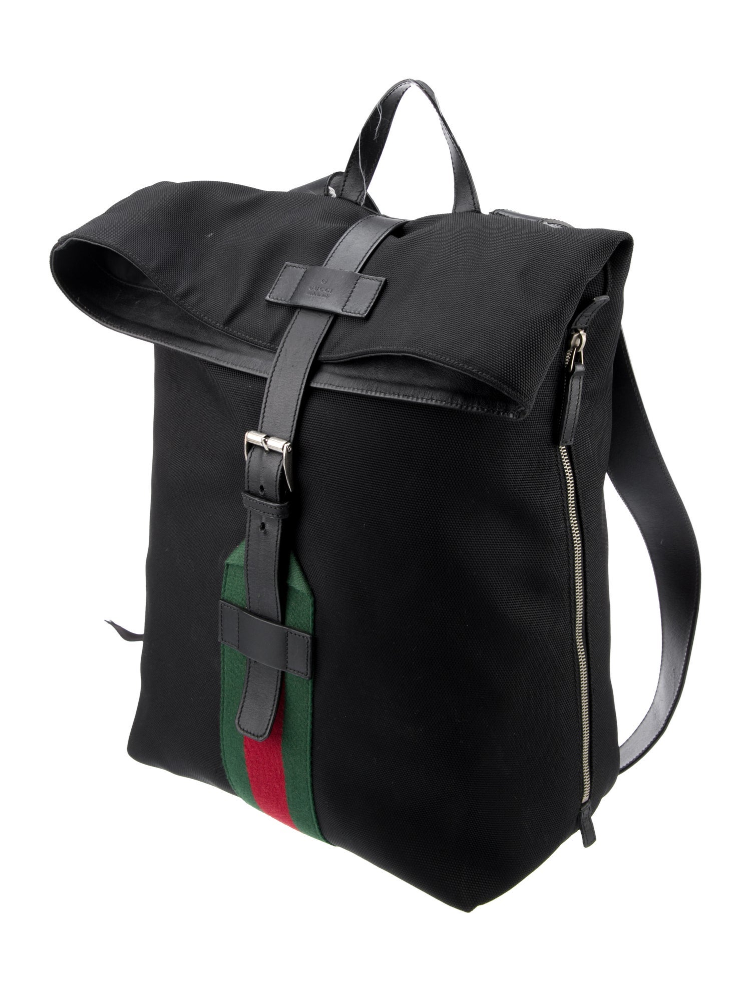 Gucci Large GG Signature Leather Backpack - Backpacks, Bags | The RealReal