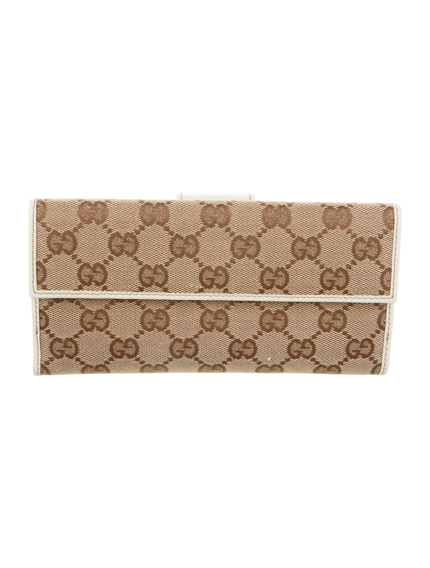 Gucci GG Canvas Canvas Continental Wallet - Neutrals Wallets ...