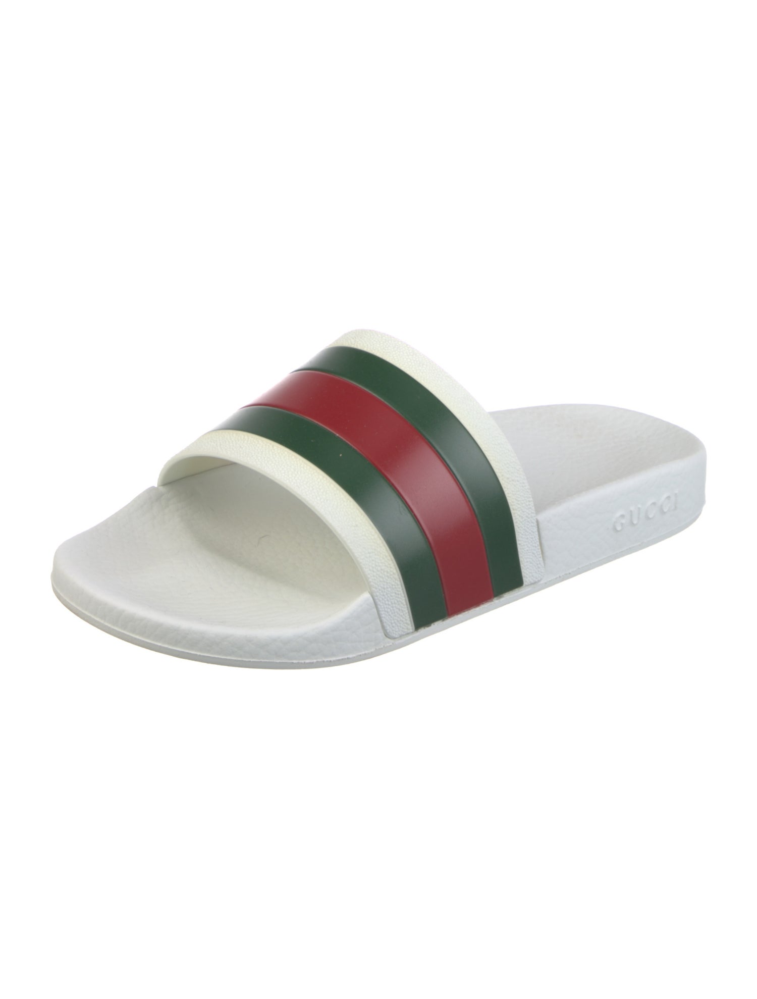 Gucci Monogram Pattern Rubber Slides - Neutrals Sandals, Shoes ...