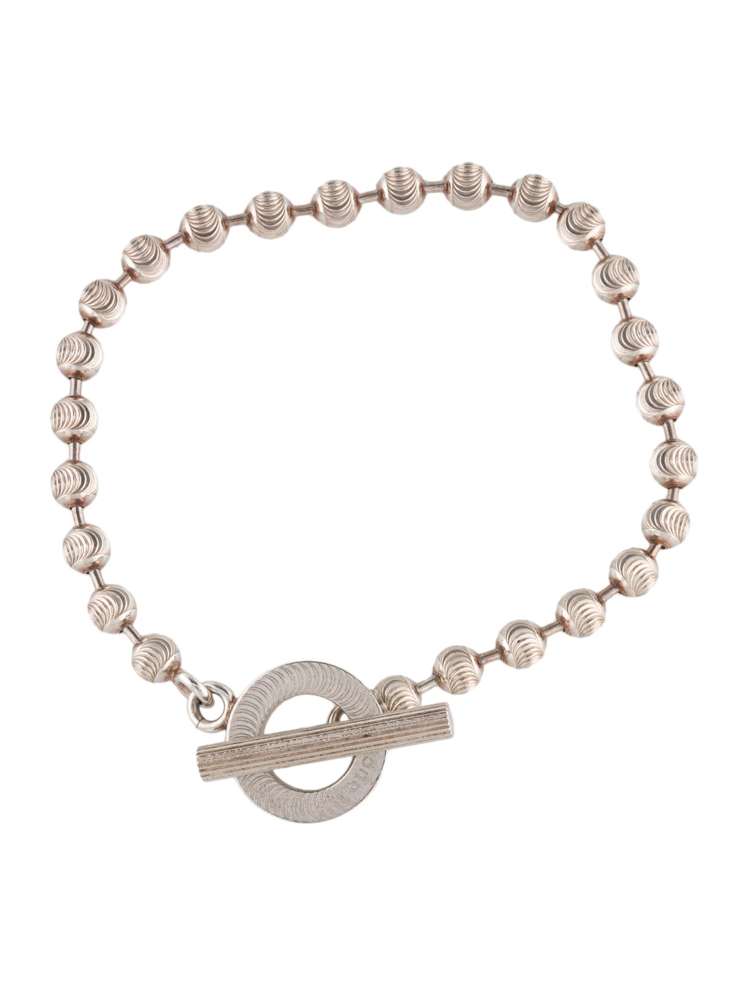 Gucci x Adidas Station Bead Bracelet - Sterling Silver Bead, Bracelets ...