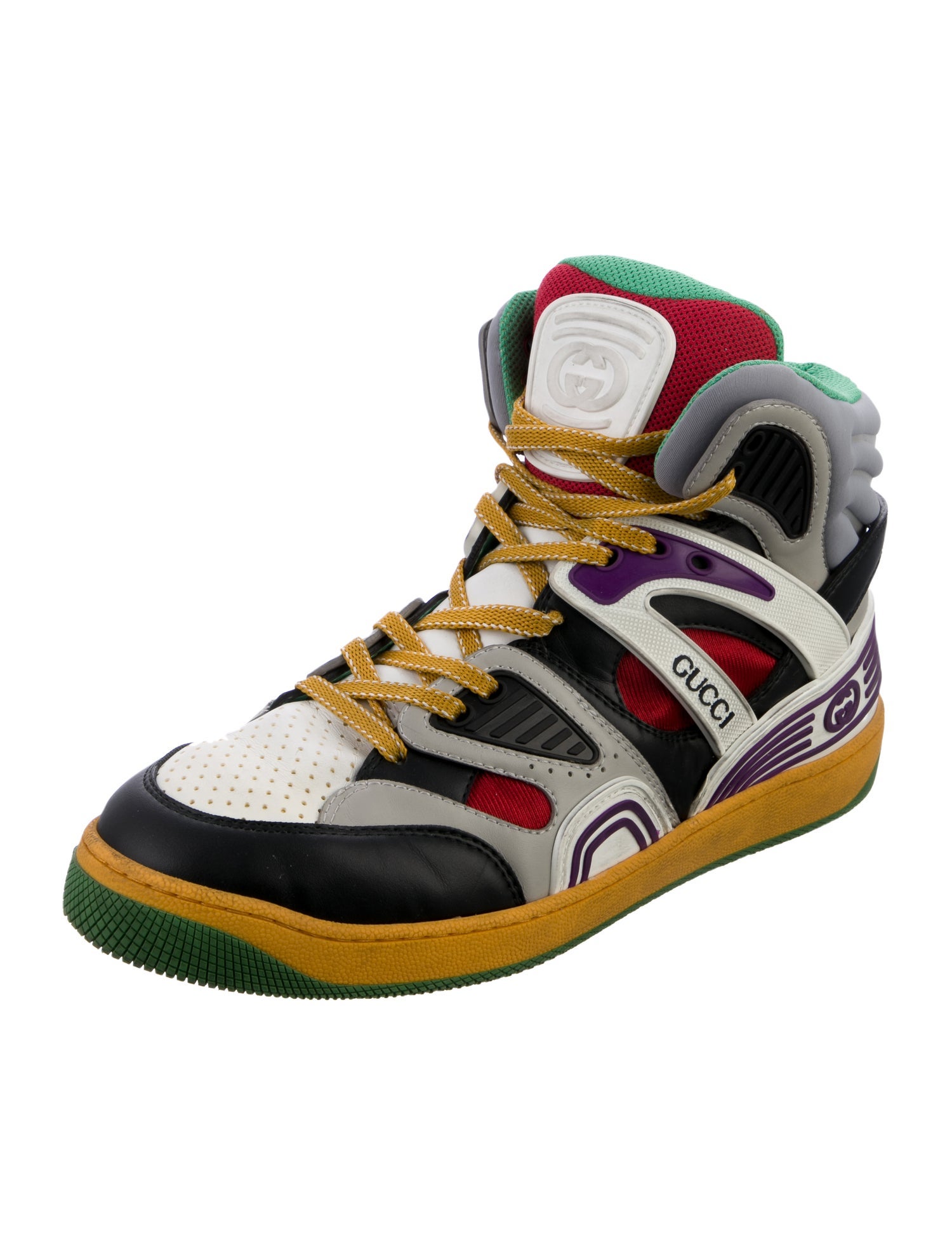 Gucci Interlocking G Logo Leather Sneakers - Black Sneakers, Shoes ...