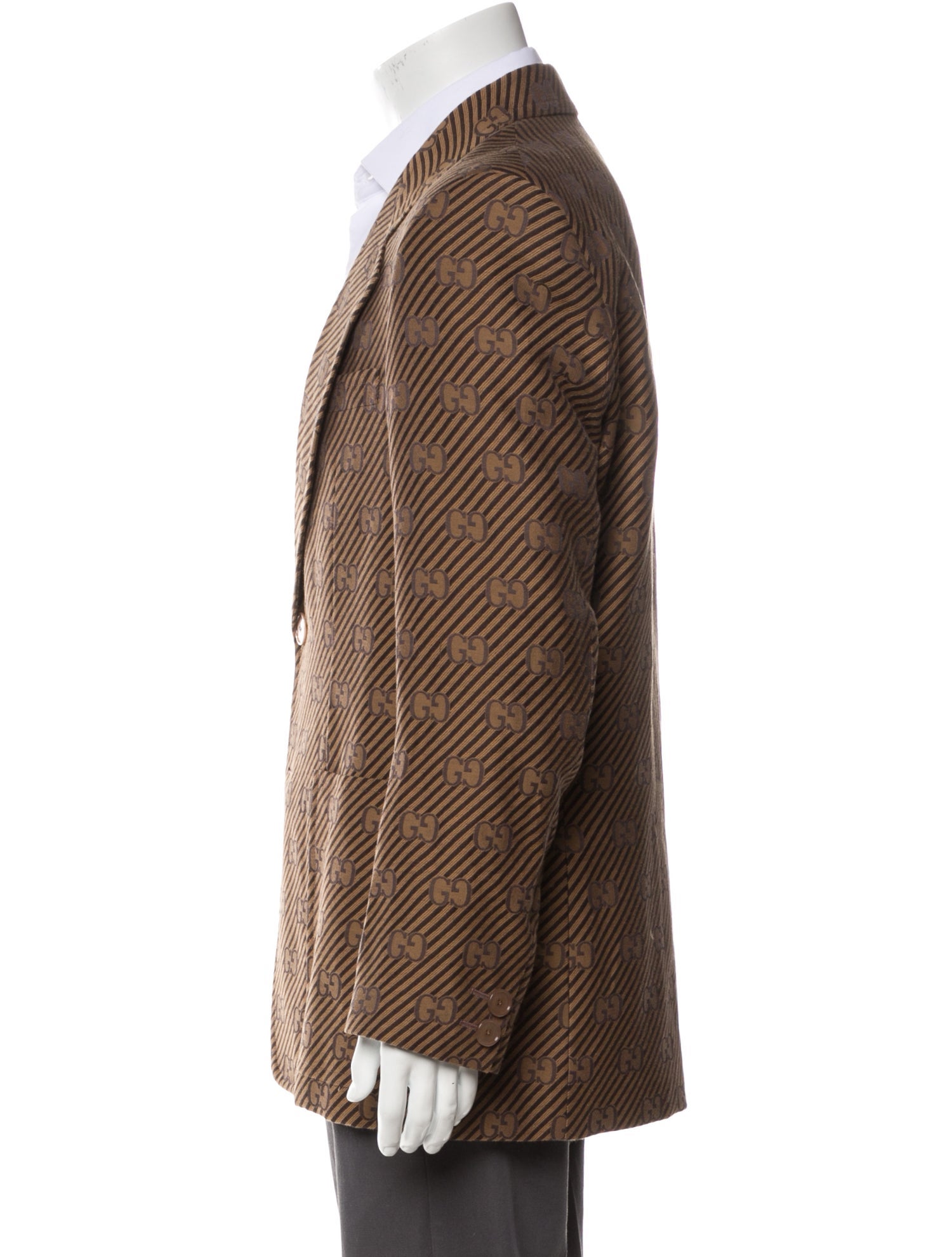 Gucci Printed Blazer - Brown Suiting, Clothing - GUC1434690 | The RealReal