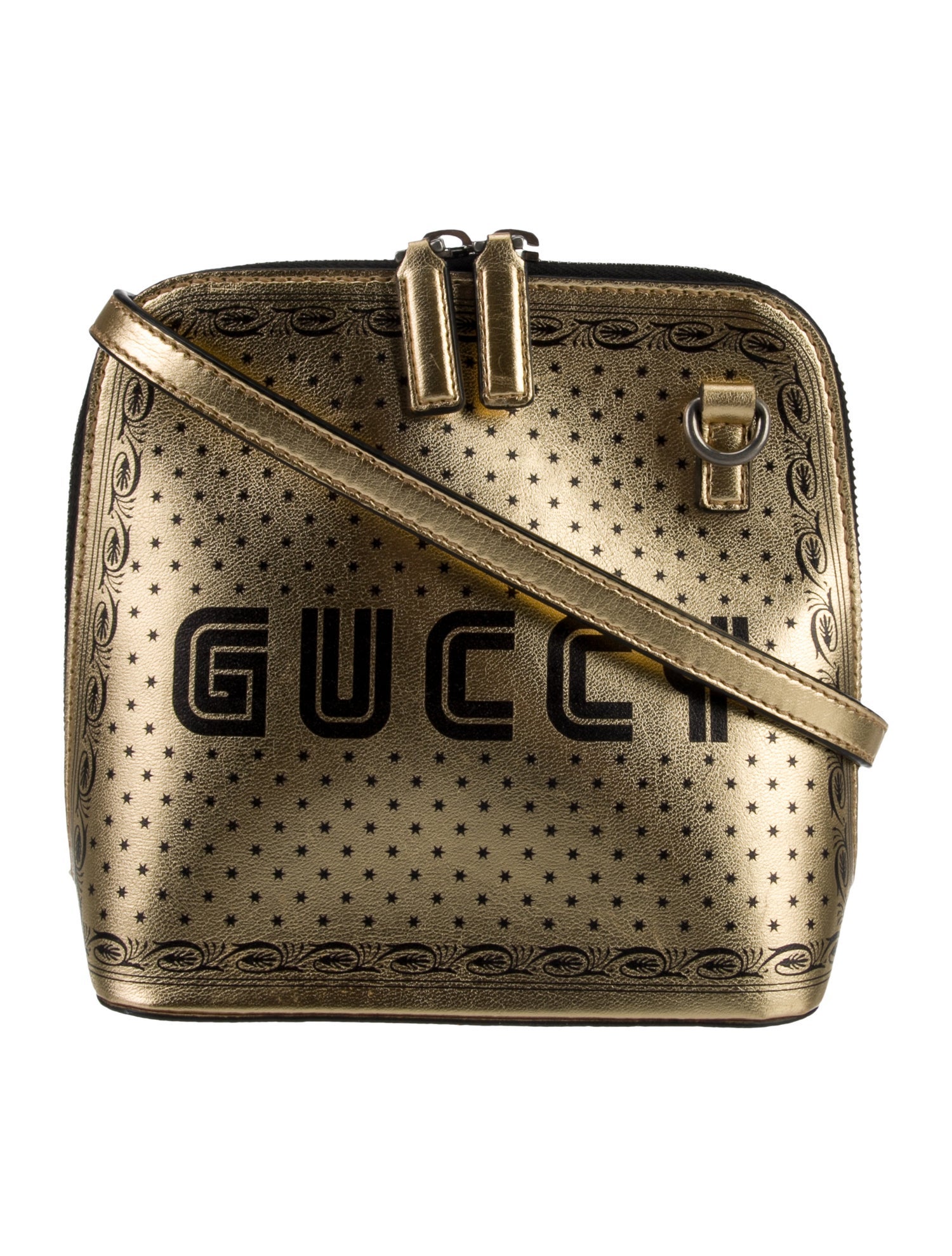 Gucci x Sega Guccy Stars Mini Dome Bag - Gold Crossbody Bags, Handbags - GUC1435892 | The RealReal