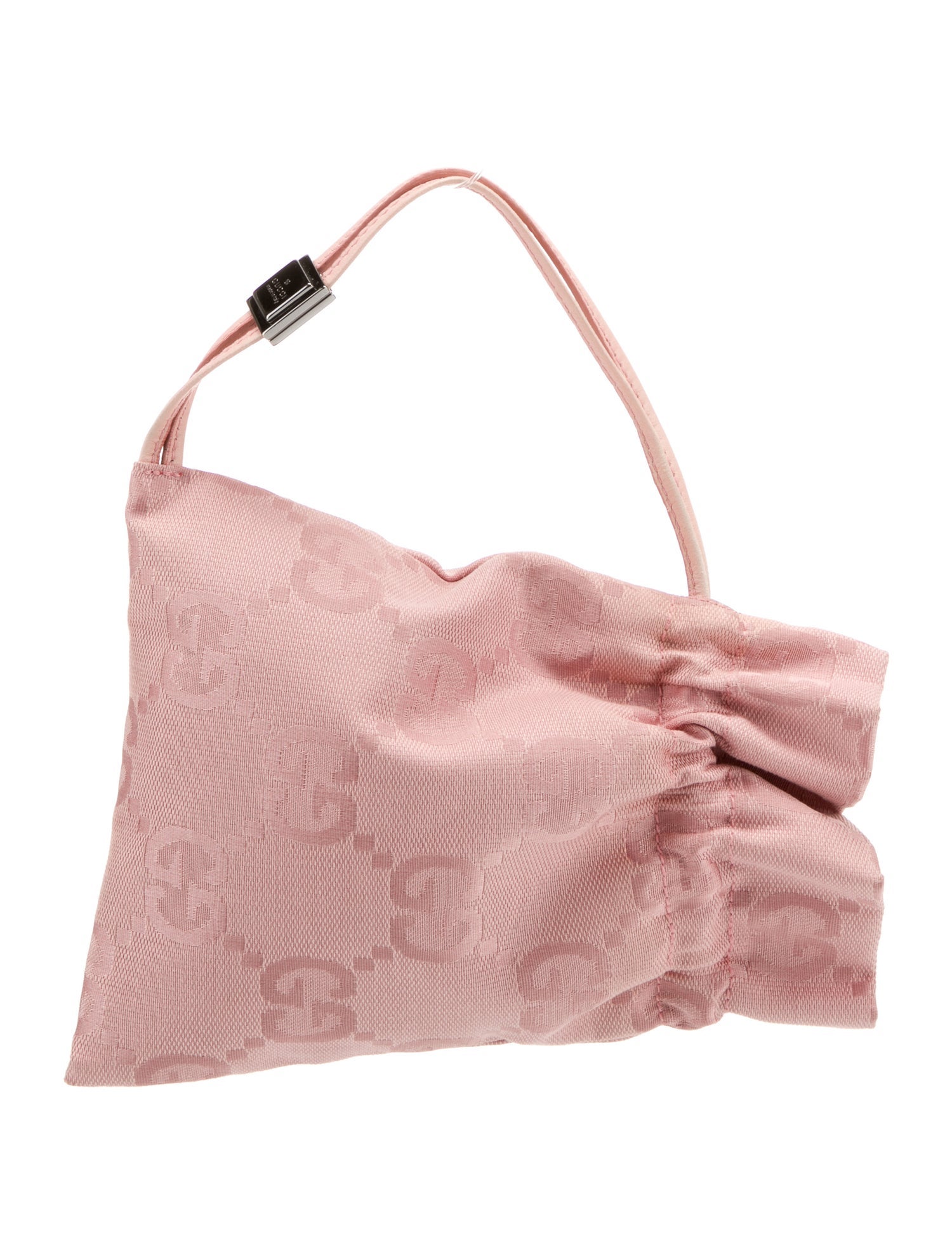 Gucci GG Canvas Drawstring Handle Bag - Pink Handle Bags, Handbags ...