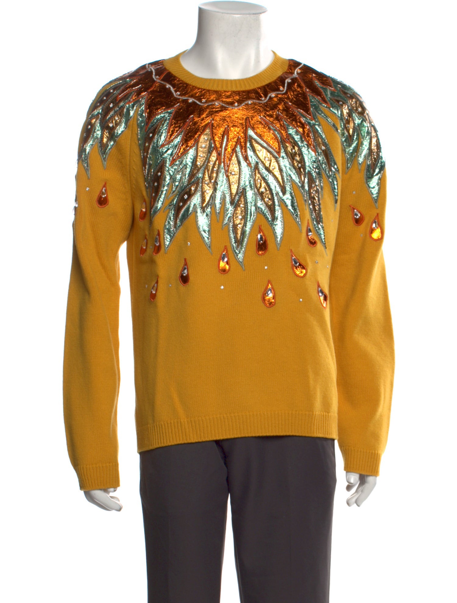 Gucci 2018 Graphic Print Pullover - Yellow Sweaters, Clothing ...