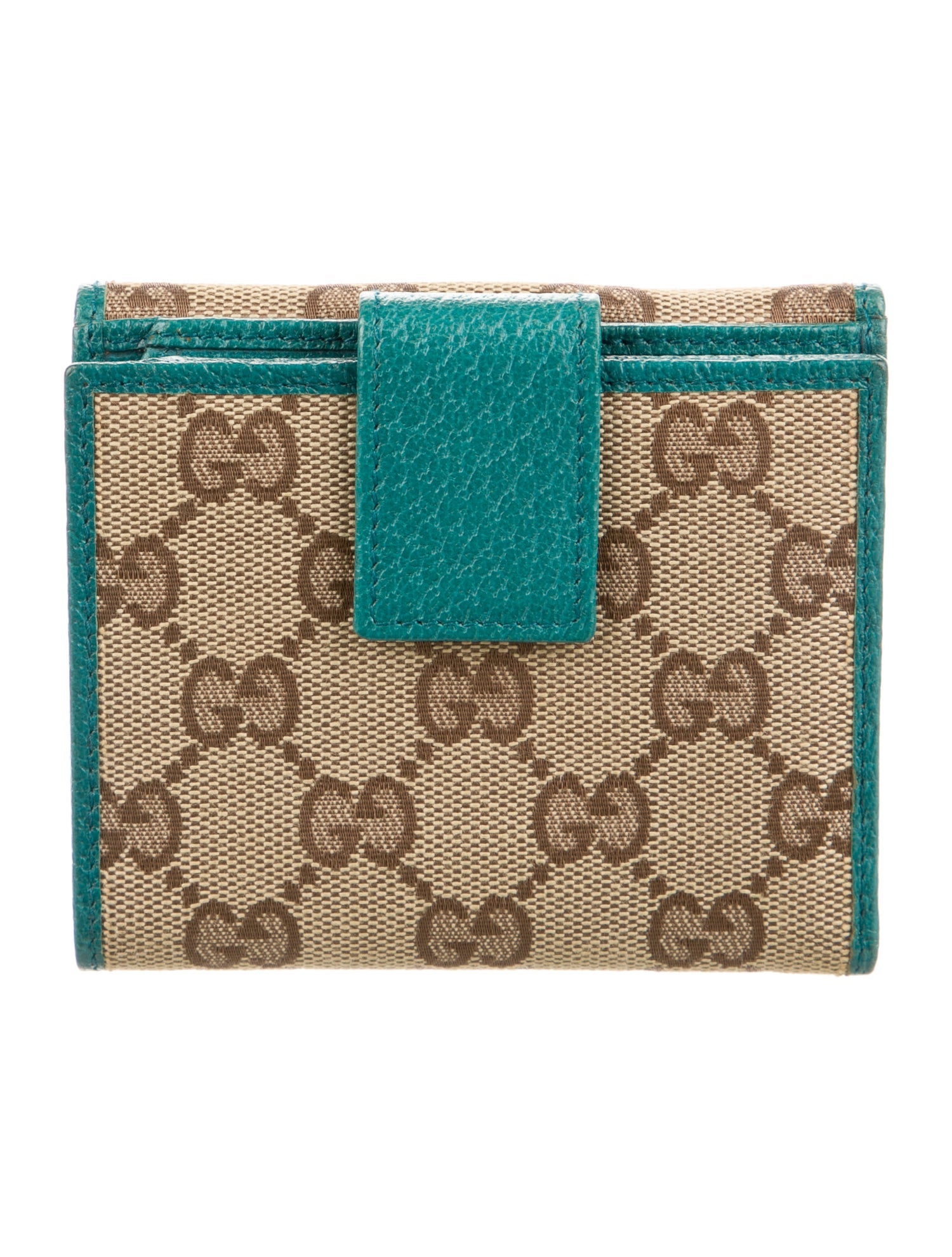 Gucci Heart French GG Canvas Compact Wallet - Neutrals Wallets ...