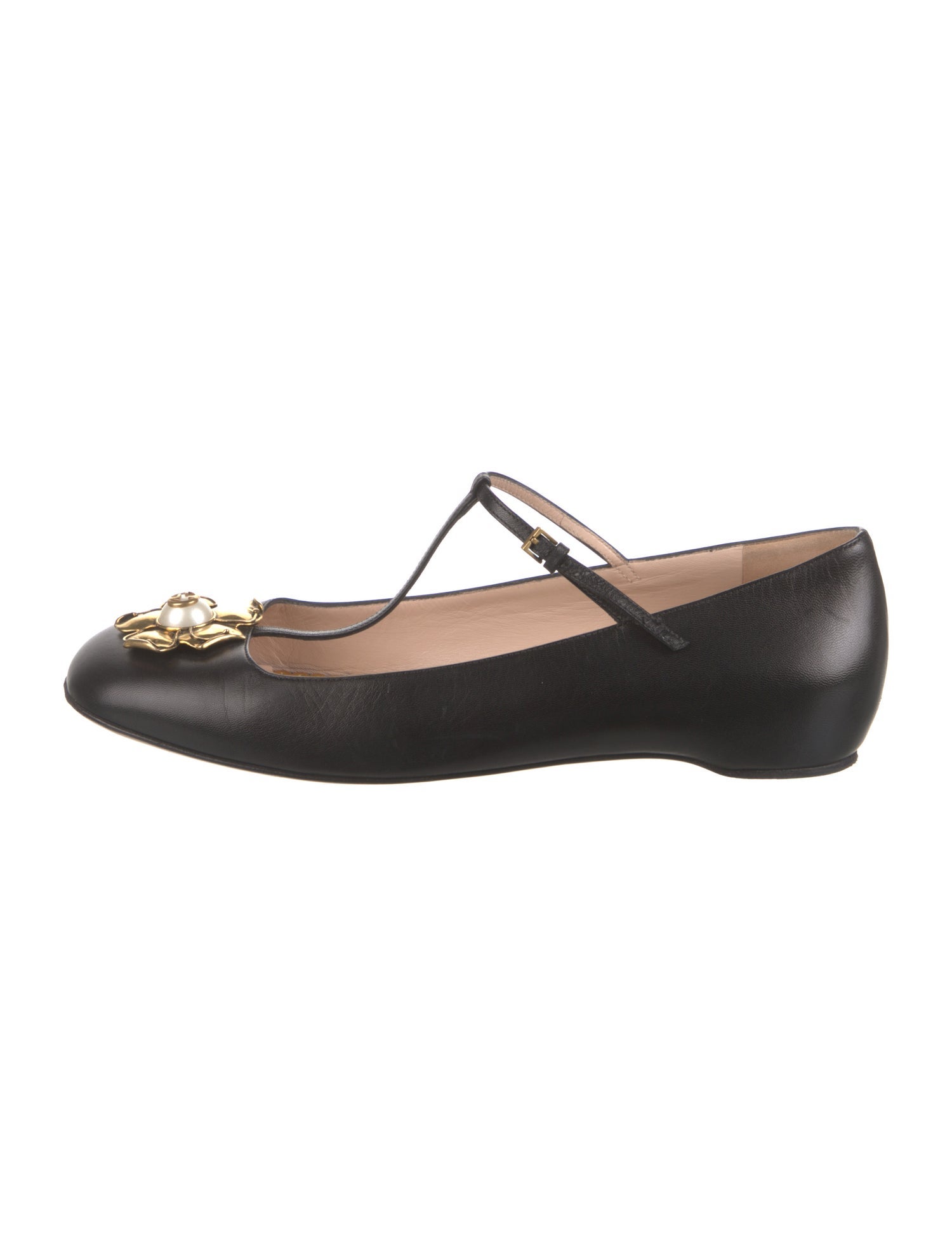 Gucci Leather Ballet Flats - Black Flats, Shoes - GUC1441074 | The RealReal