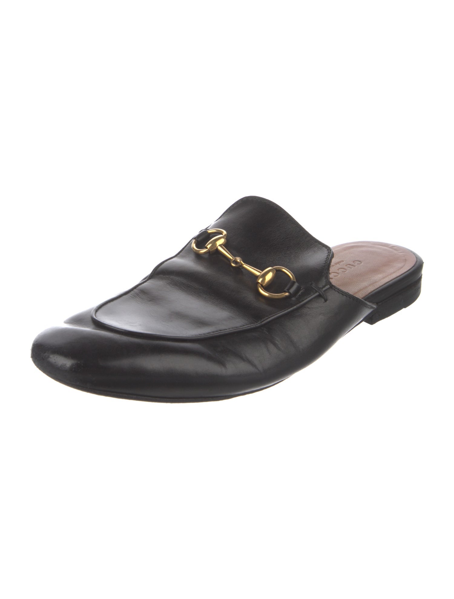 Gucci Princetown 1955 Horsebit Accent Mules - Black Flats, Shoes ...